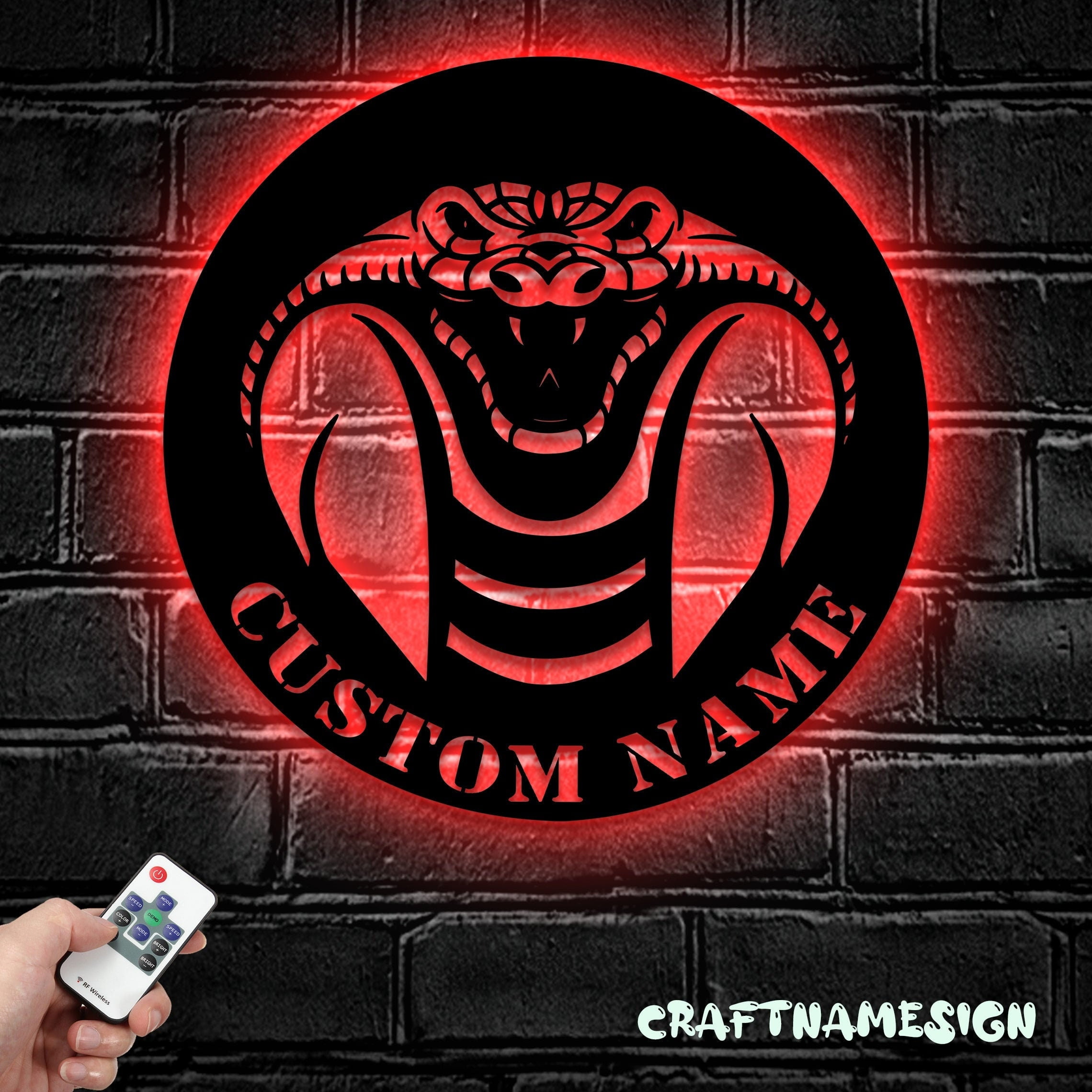 Craftnamesign Custom King Cobra Snake Metal Wall Art, Custom Cobra ...