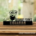 Craftnamesign Custom Librarian Desk Name Plate, Library Metal Nameplate ...