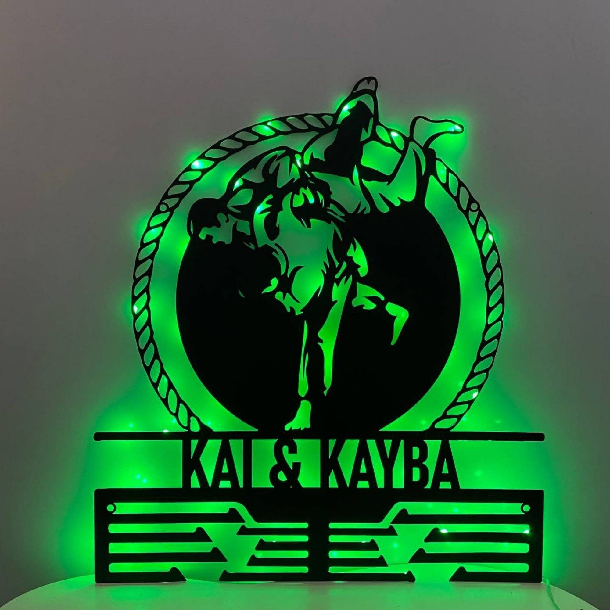 Craftnamesign Custom Metal Brazilian Jiu Jitsu Medal Hanger Wall Art ...