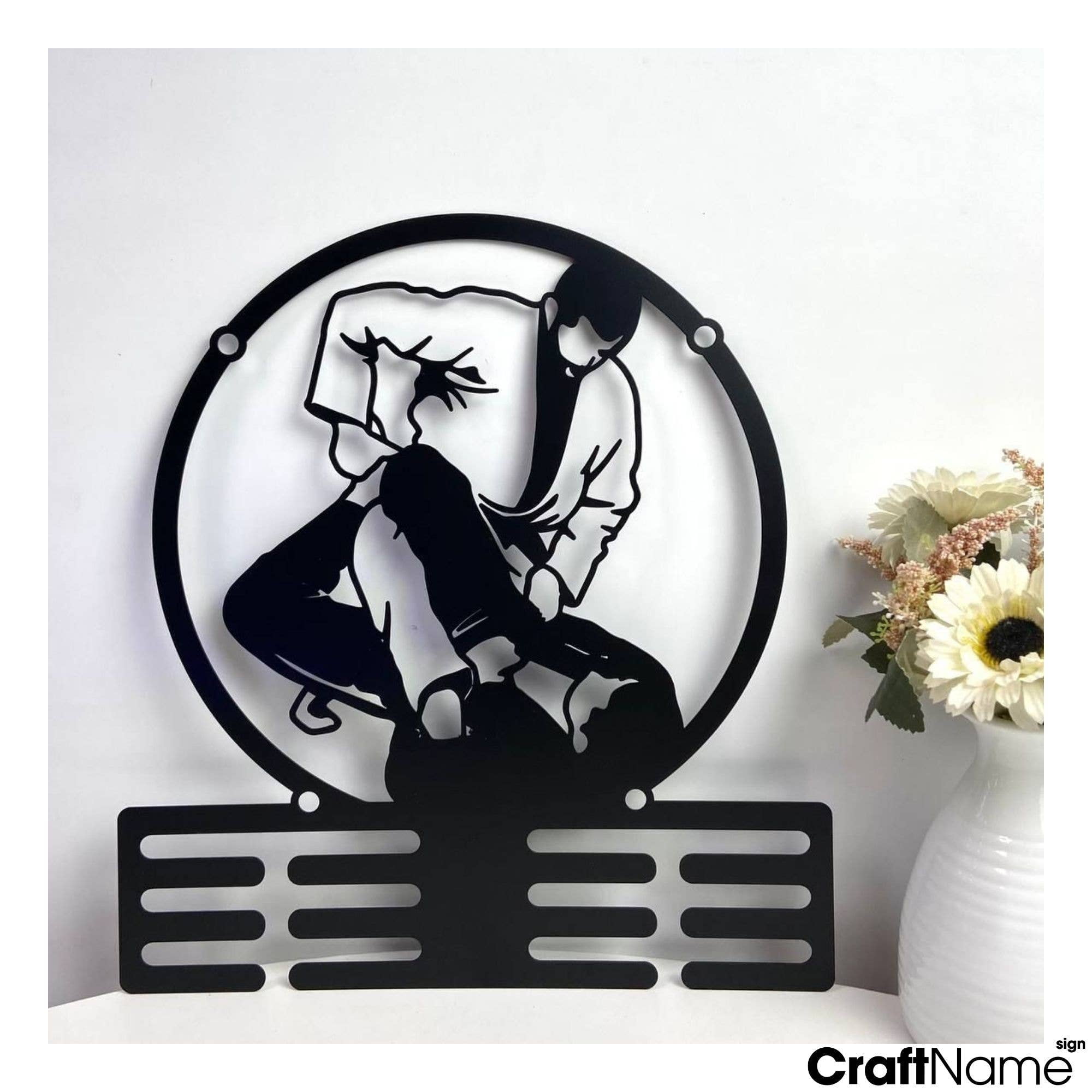 Craftnamesign Custom Metal Jiu Jitsu Medal Hanger, Medal Hanger Awards ...