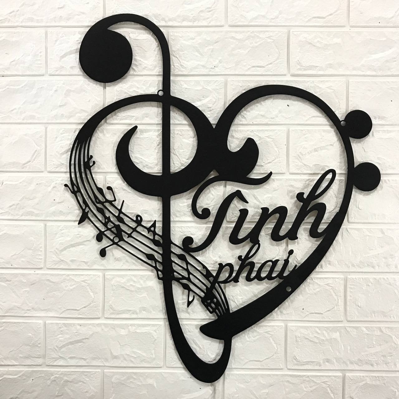 Craftnamesign Custom Music Notes Metal Sign LED Light, Music Note and ...