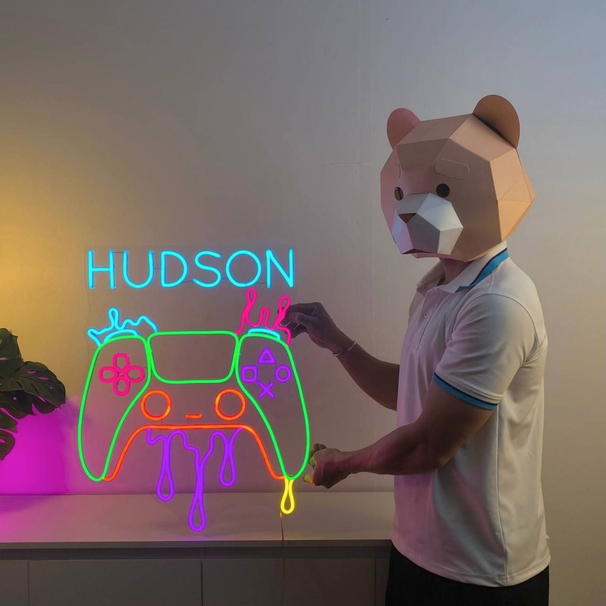 Craftnamesign Custom Name Game Controller Neon Light Wall Decor, Game ...