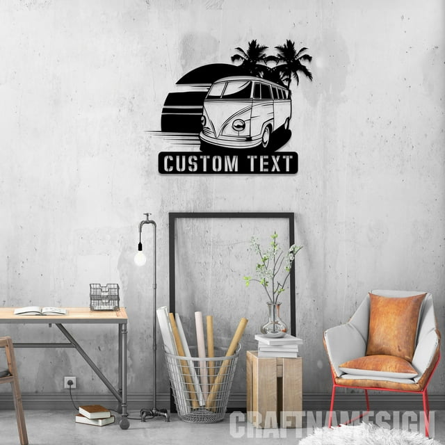 Craftnamesign Custom Ocean Sunset Metal Wall Art LED Light, Custom ...