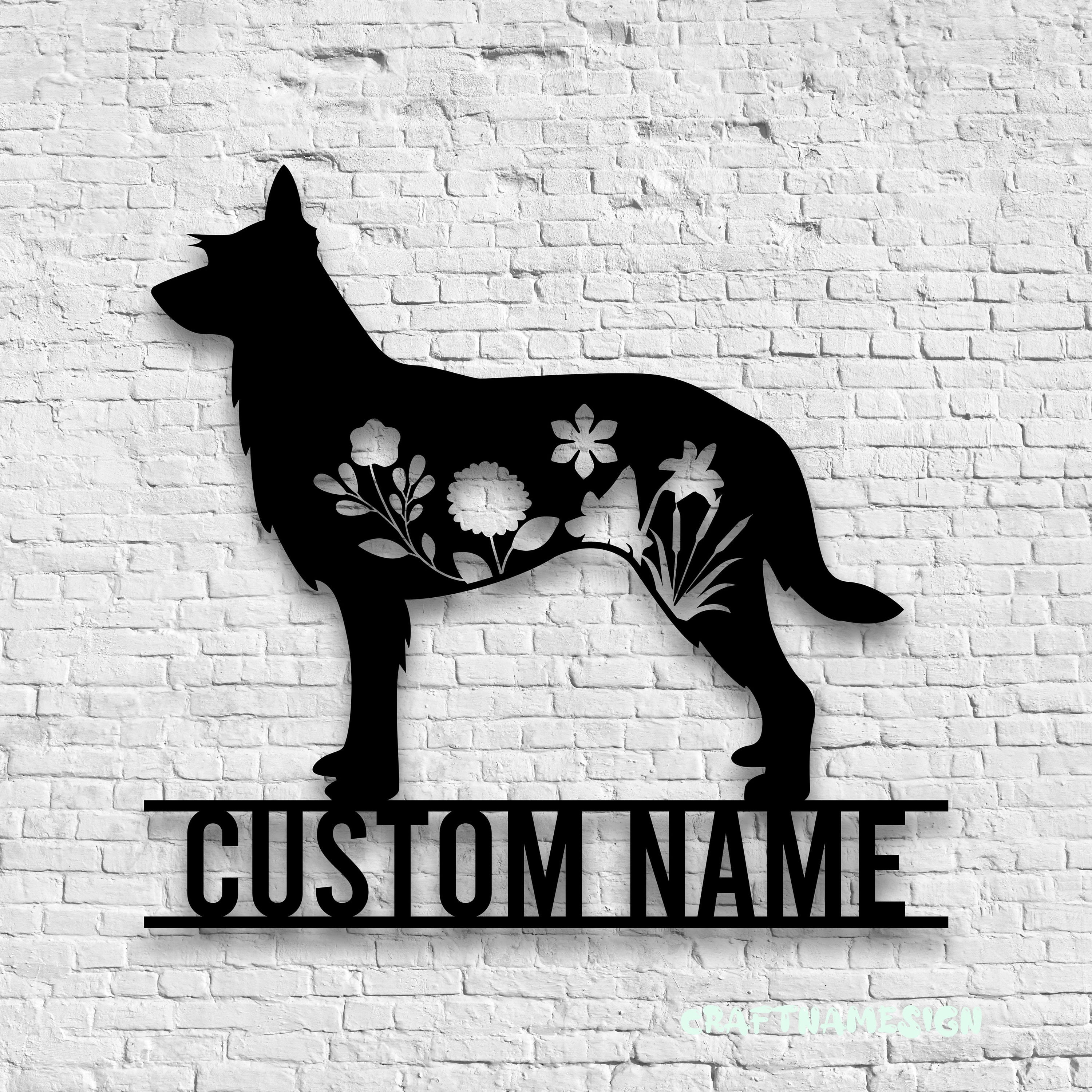 Craftnamesign Custom FLoral Berger Picard Metal Wall Art LED Light ...