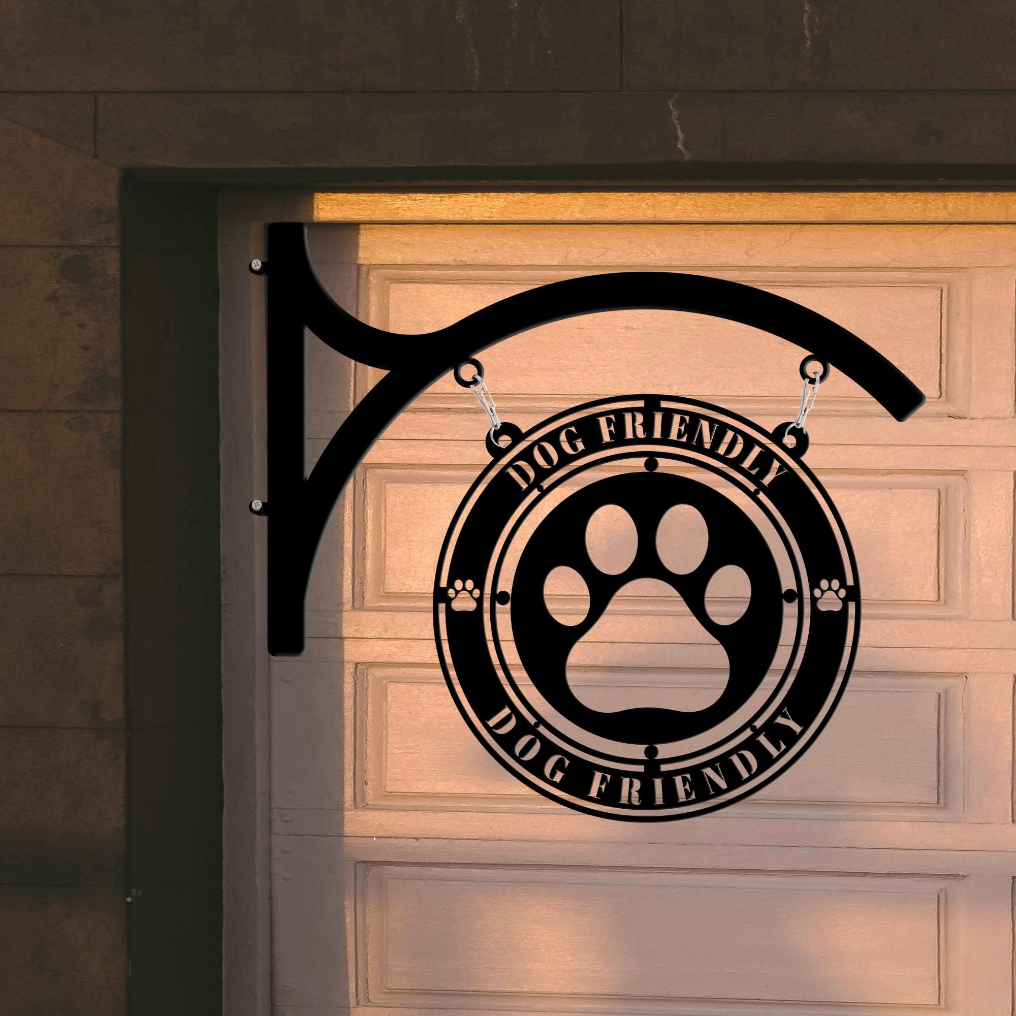 Craftnamesign Custom Pet Shop Metal Hanging Sign, Pet Grooming Outdoor ...
