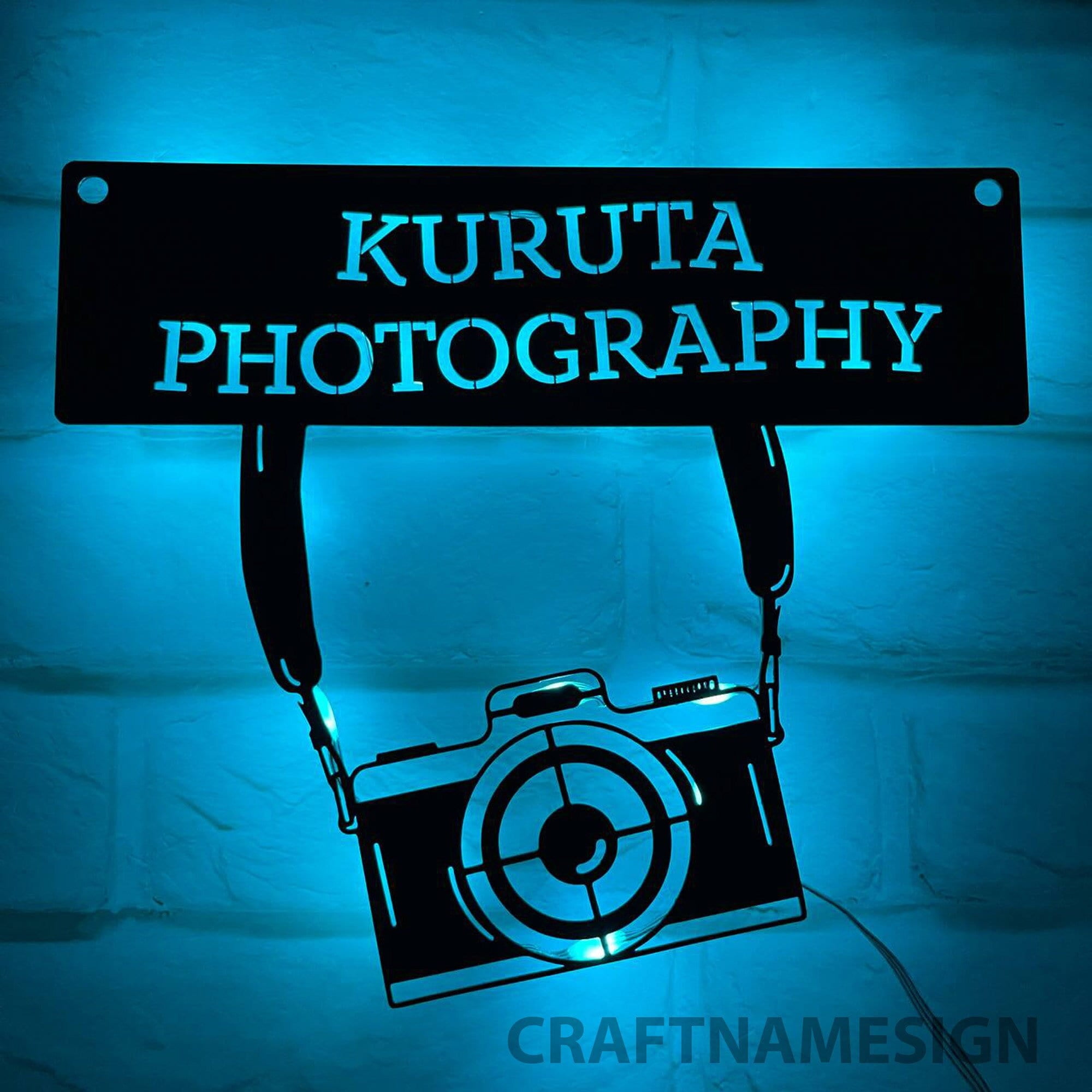 Craftnamesign Custom Photographer Metal Sign, Custom Camera Sign ...