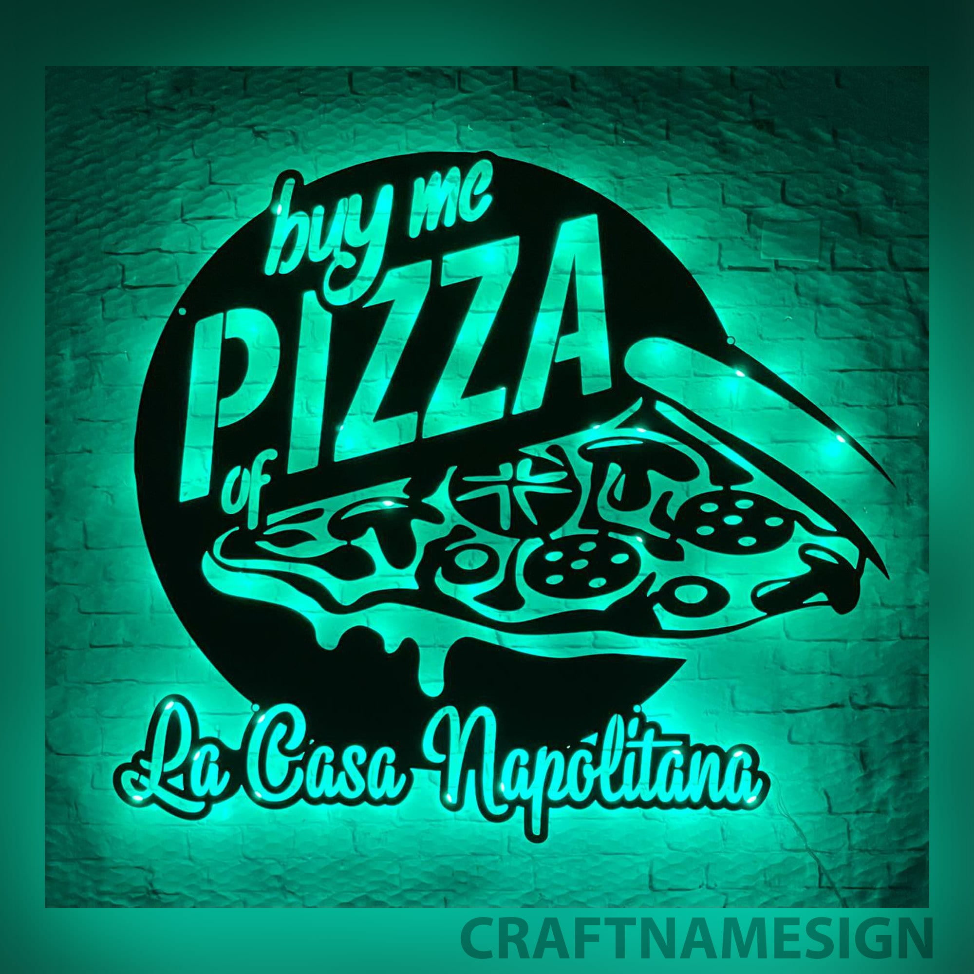 Craftnamesign Custom Pizzeria Sign, Pizza Sign, Shop Sign, Kitchen ...