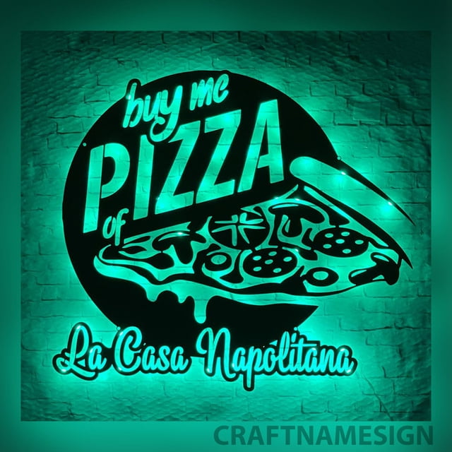 Craftnamesign Custom Pizzeria Sign, Pizza Sign, Shop Sign, Kitchen ...