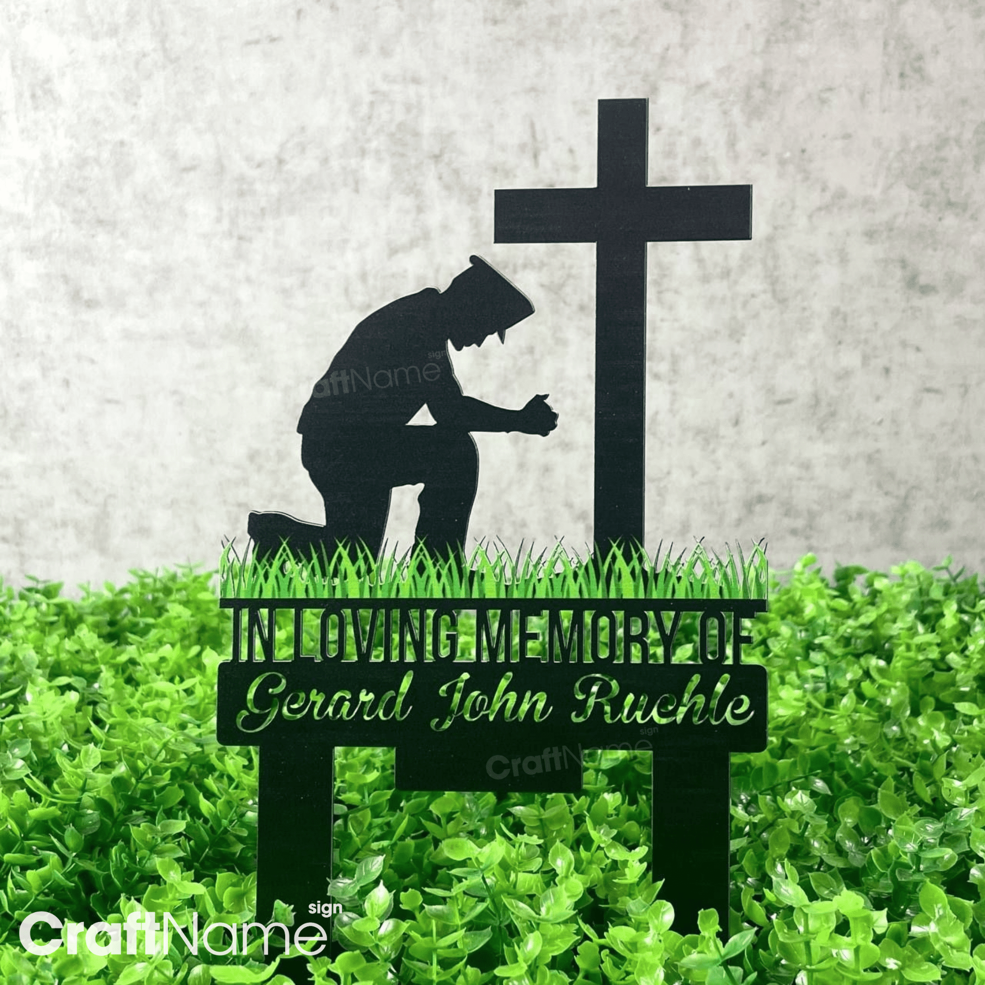 Craftnamesign Custom Police Officer Memorial Metal Stake, Memorial ...