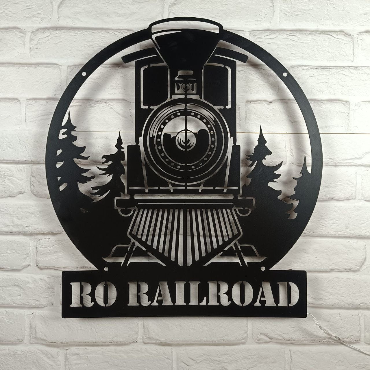 Craftnamesign Custom Steam Engine Train Locomotive Metal Wall Art ...