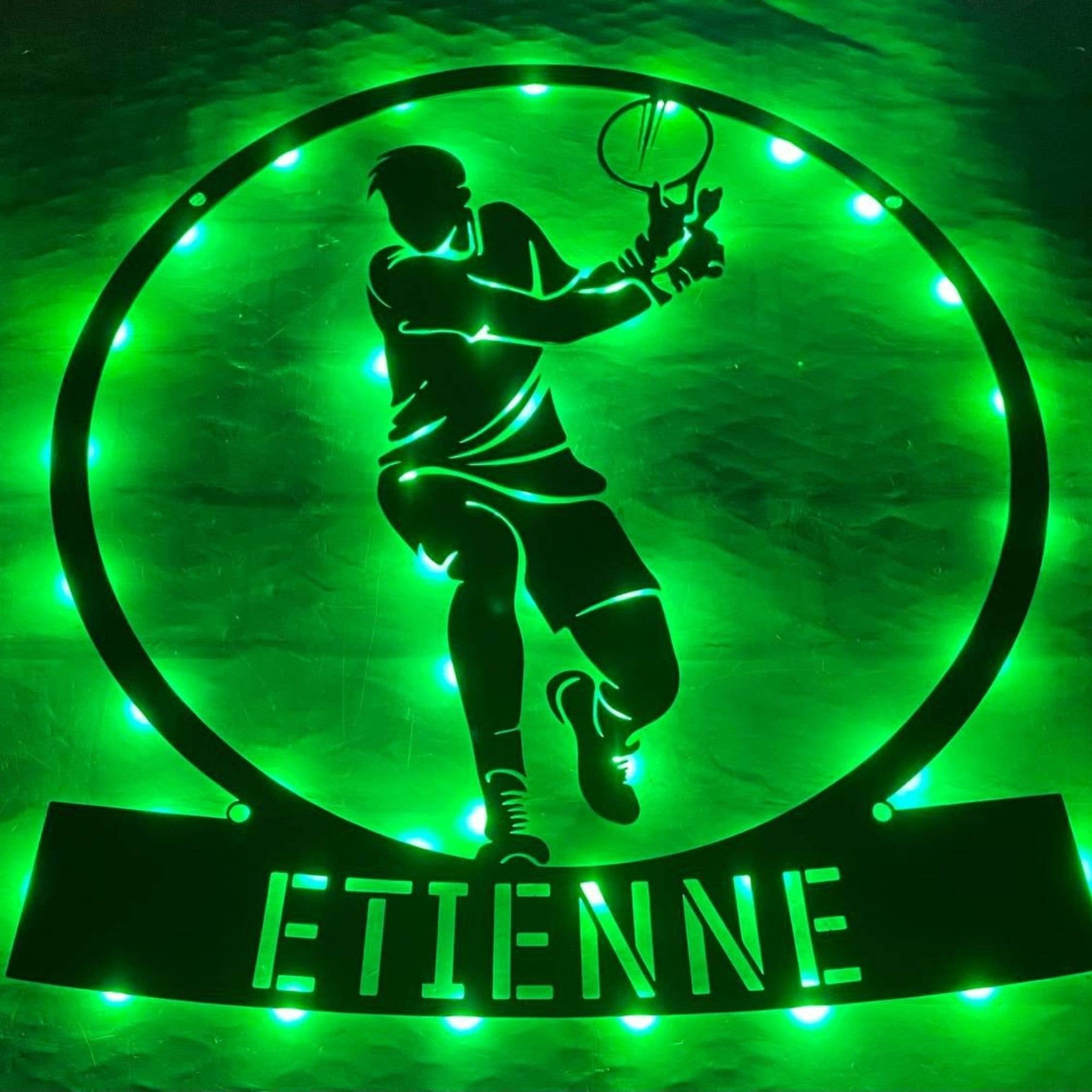 Craftnamesign Custom Tennis Metal Wall Art, Custom Tennis Player Name ...