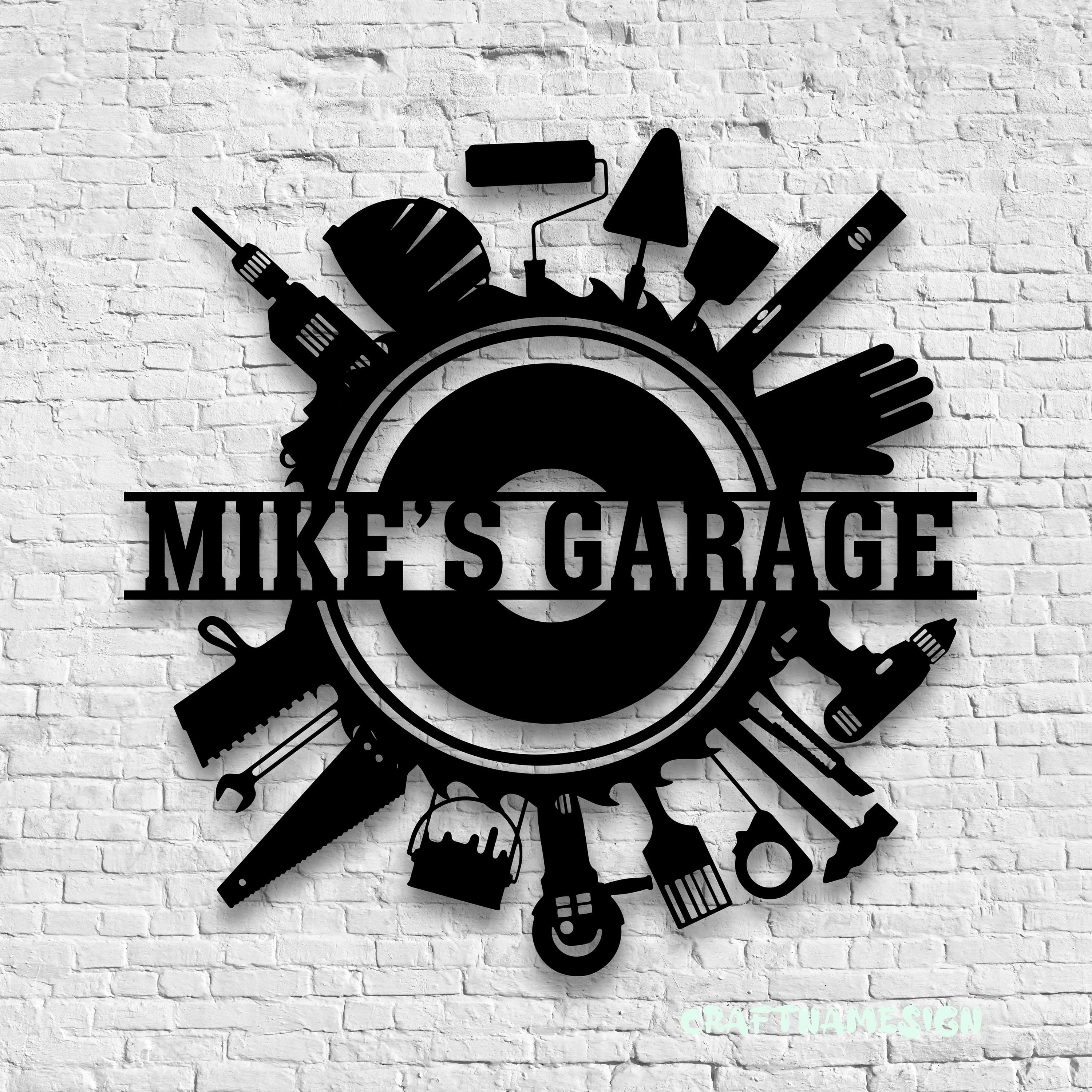 Craftnamesign Custom Tools Repair Metal Wall Art LED Light, Custom ...