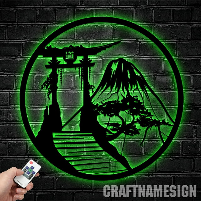 Craftnamesign Custom Tori Gate Art Bonsai Tree Metal Wall Art, Custom ...