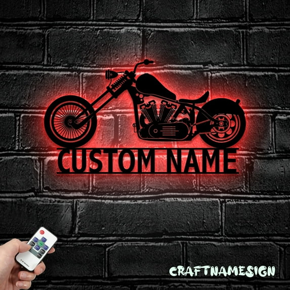 Craftnamesign Custom Welding Metal Wall Art LED Light, Personalized ...