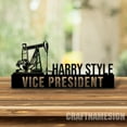 Craftnamesign Custom Wooden Oil Field Desk Name Plate, Oil Rig Metal ...