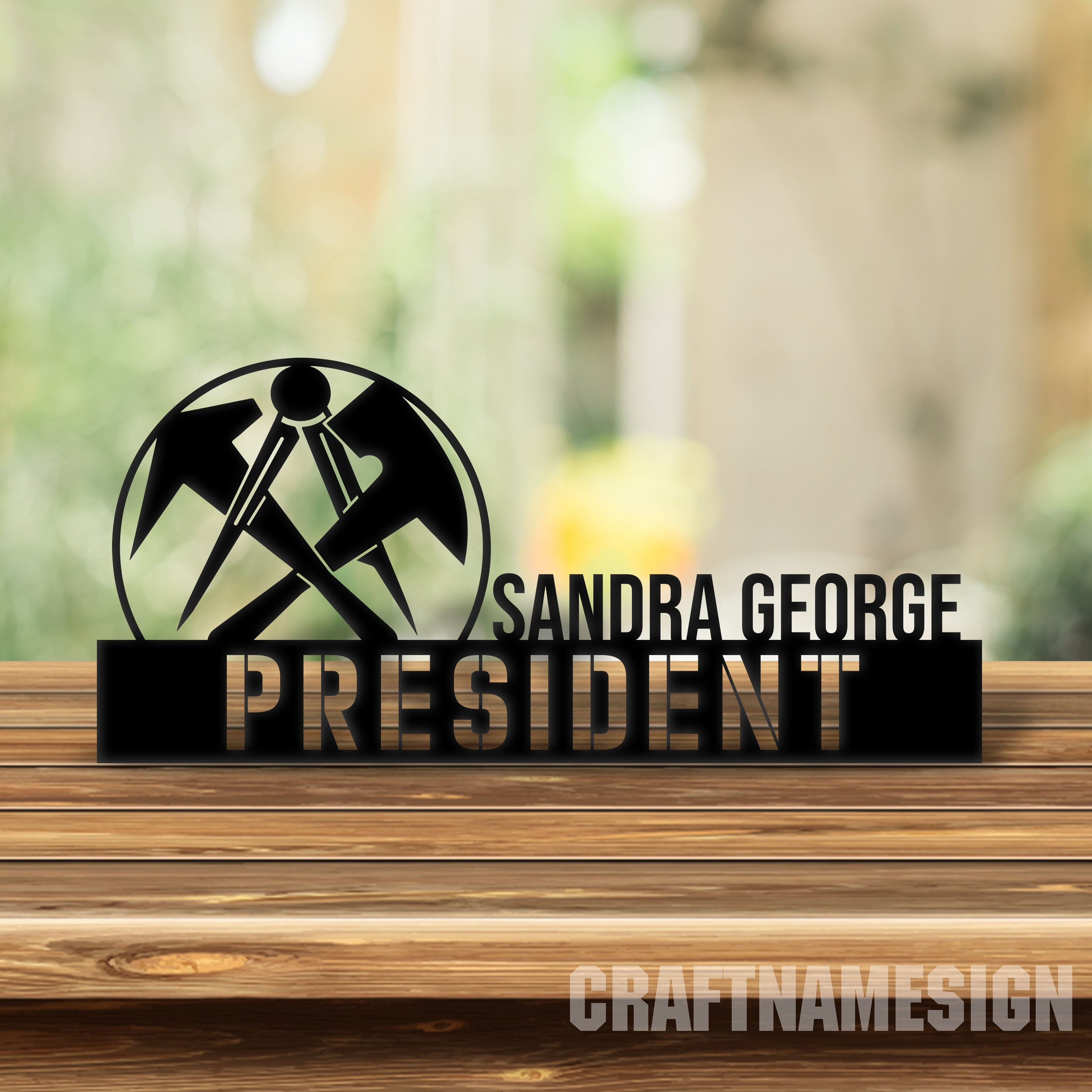 Craftnamesign Custom Wooden Work Repairs Roofs Desk Name Plate, Garage ...