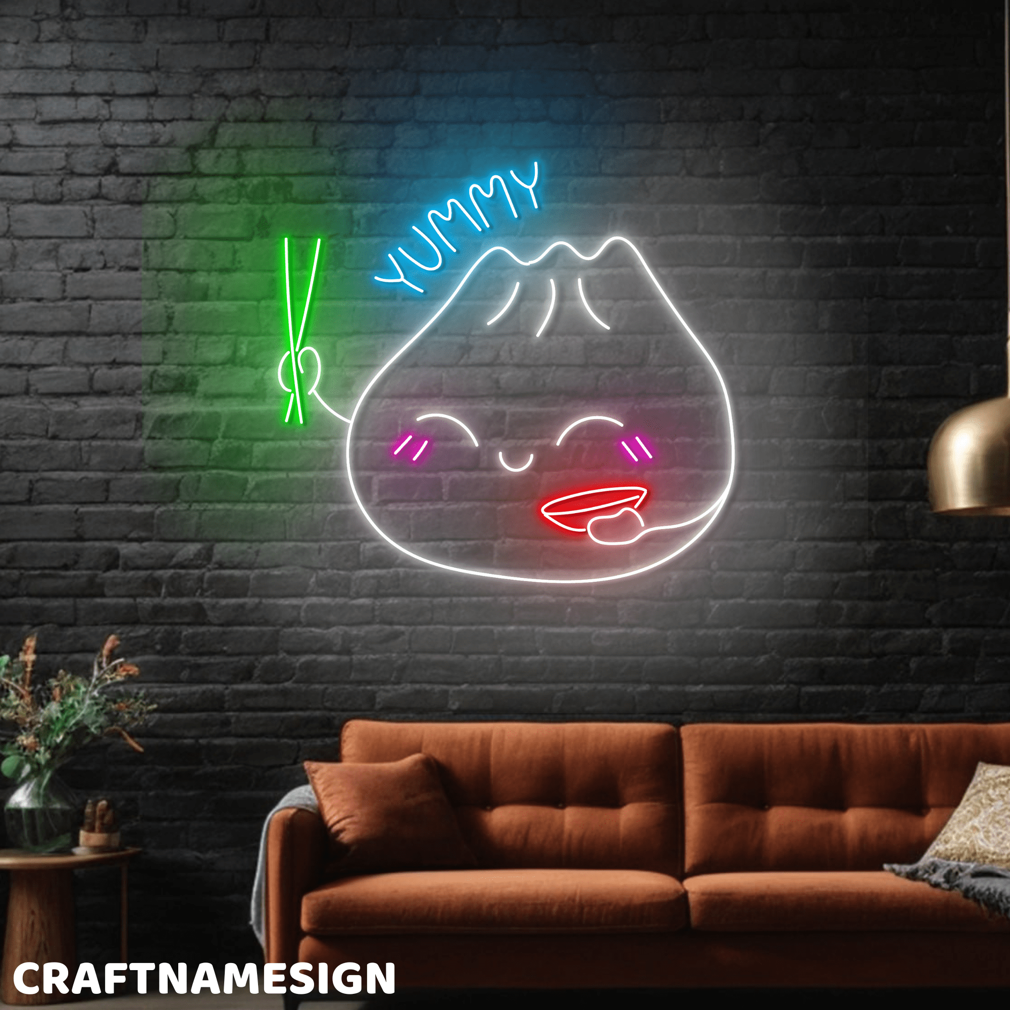 Craftnamesign Cute Dumpling Neon Light For Dimsum Store Chinese ...