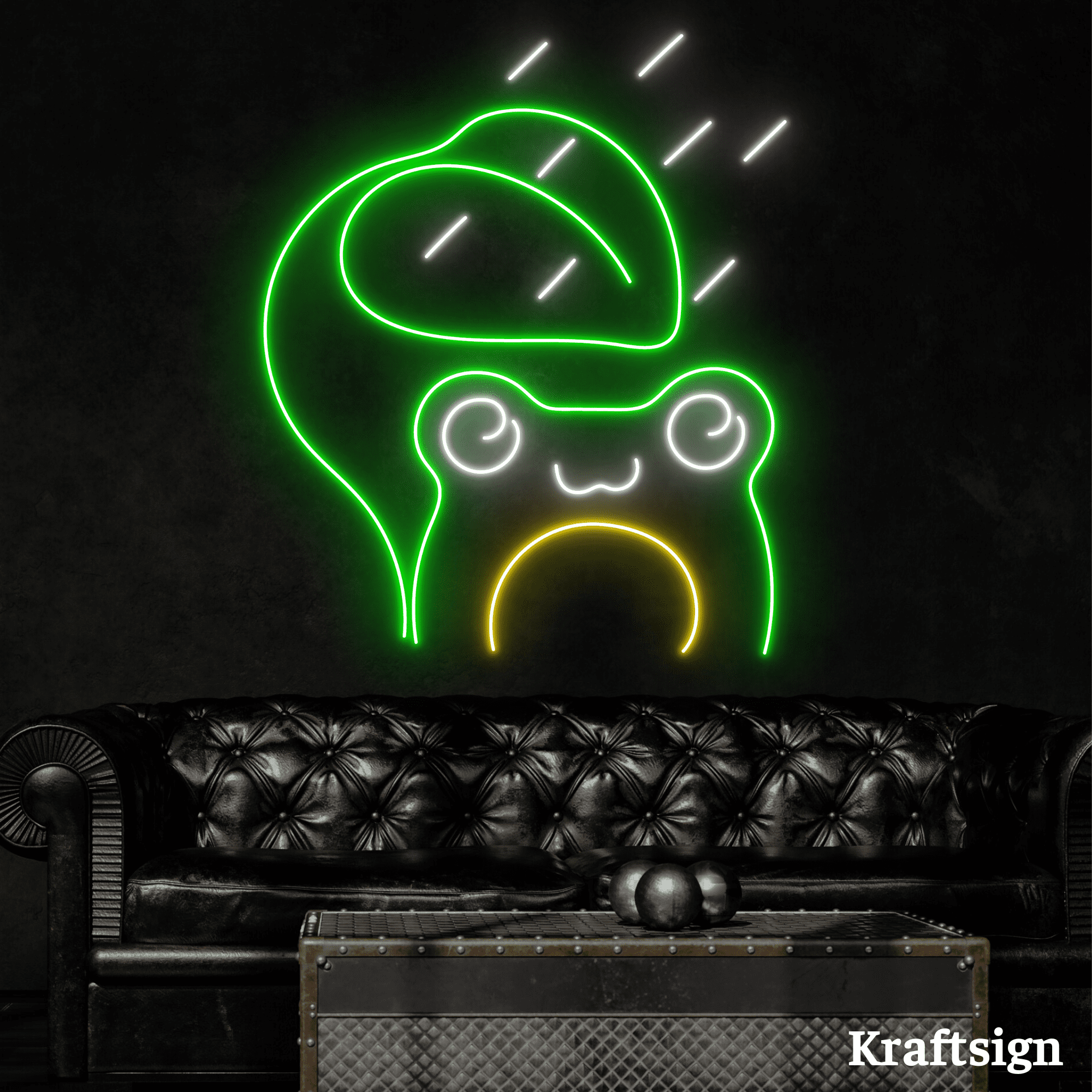 Craftnamesign Cute Frog Neon Sign, Frog LED Sign, Frog Decor, Frog Art ...