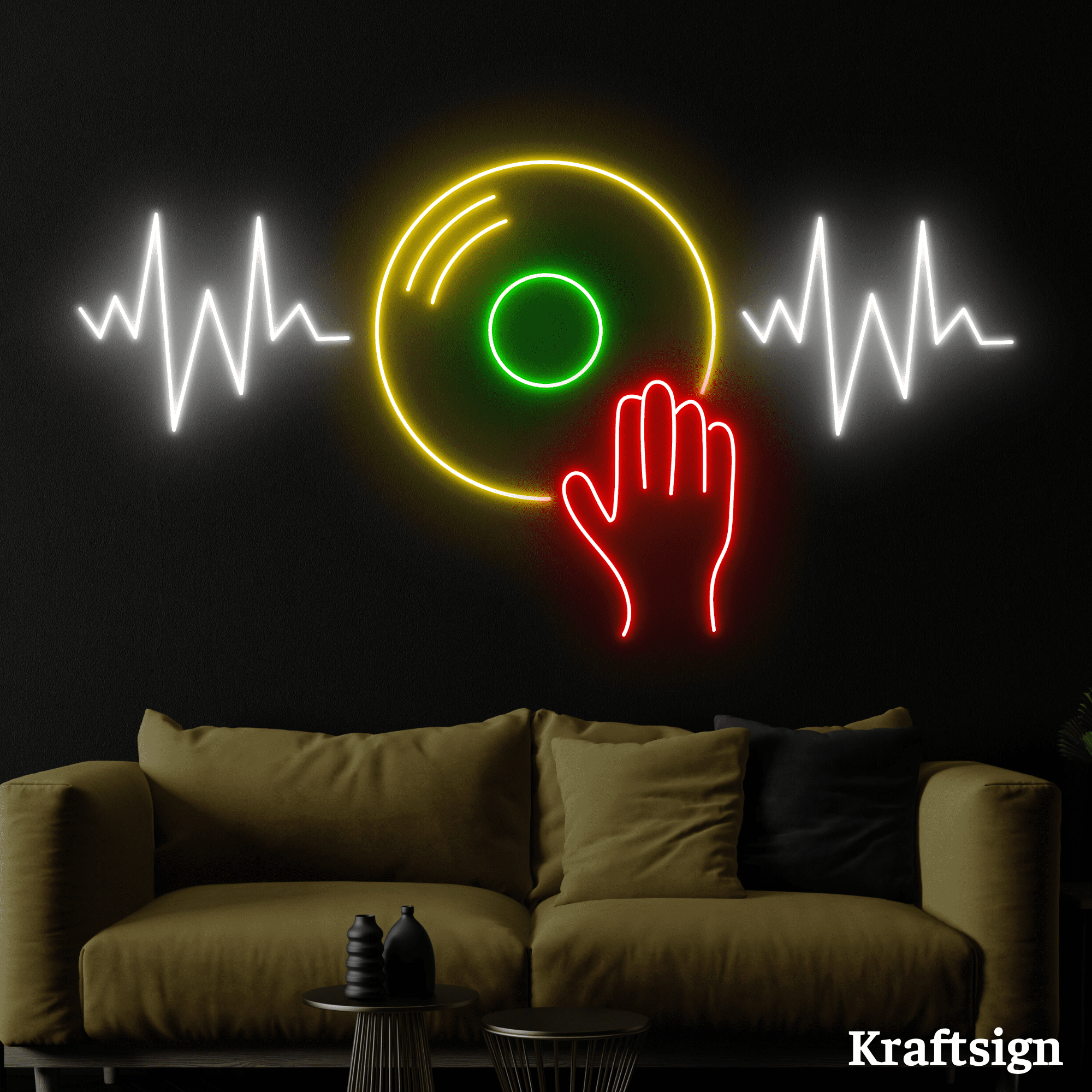 Craftnamesign DJ Neon Sign, DJ Home Decor, Disc Jockey Decor, DJ Gifts ...