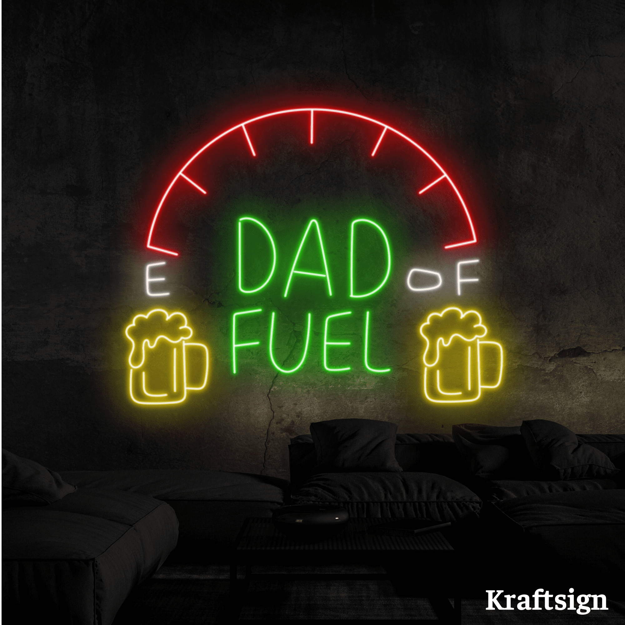 Craftnamesign Dad Fuel Neon Sign, Father's Day Gifts Decor, Gift For ...