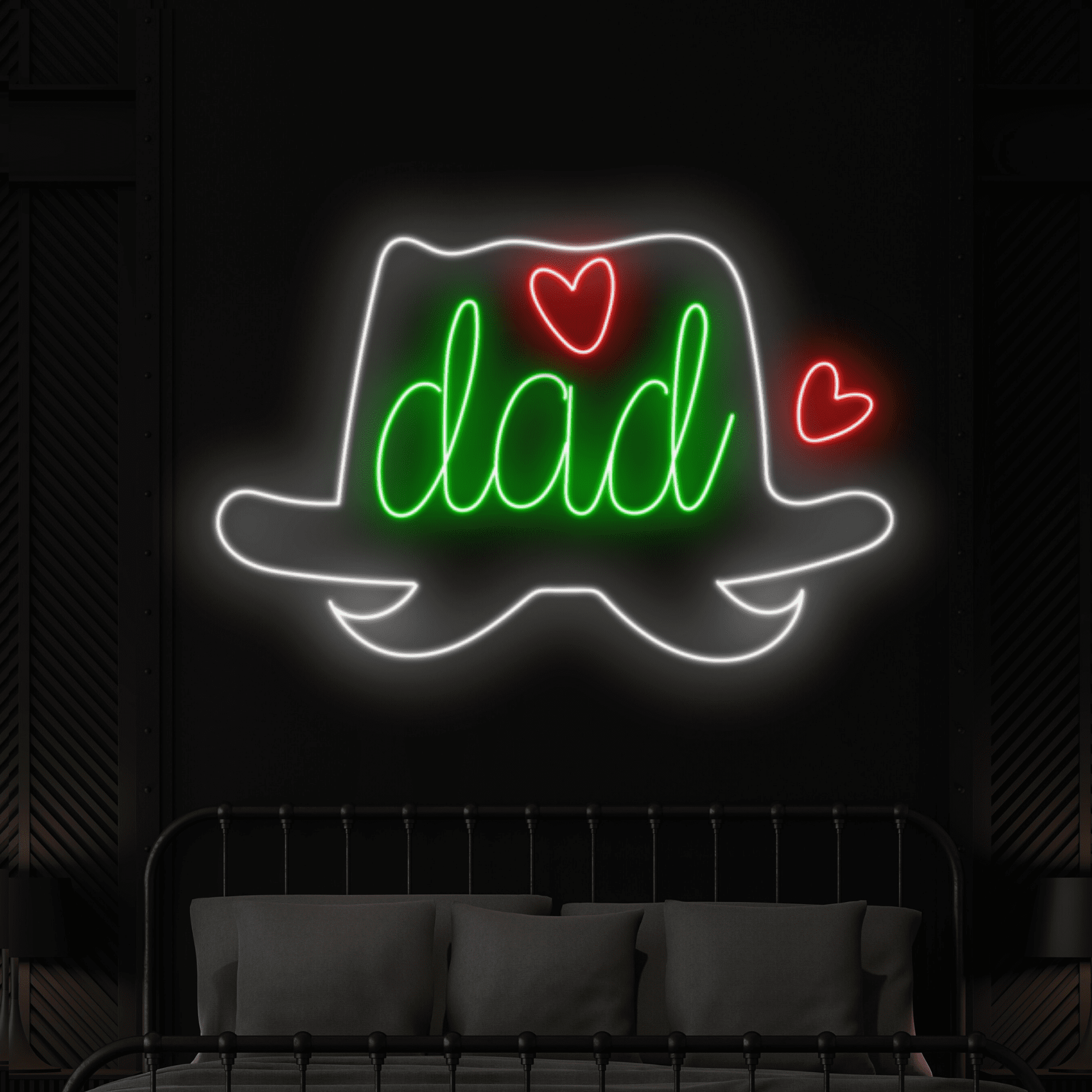 Craftnamesign Dad Neon LED Sign, Father Day's Gifts Decor, Gifts For ...