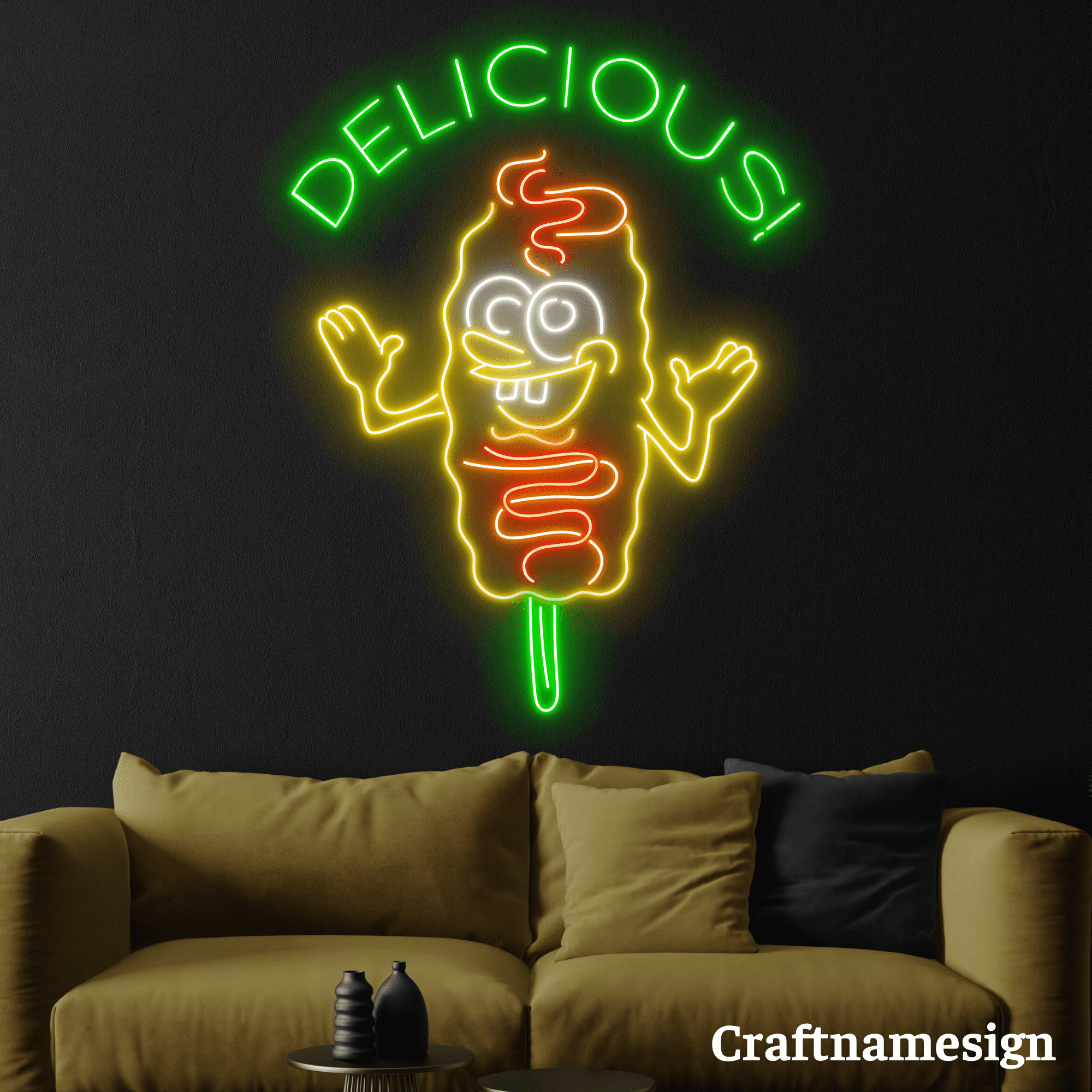 Craftnamesign Delicious Elote Neon Sign for Mexico Food Restaurant Wall ...