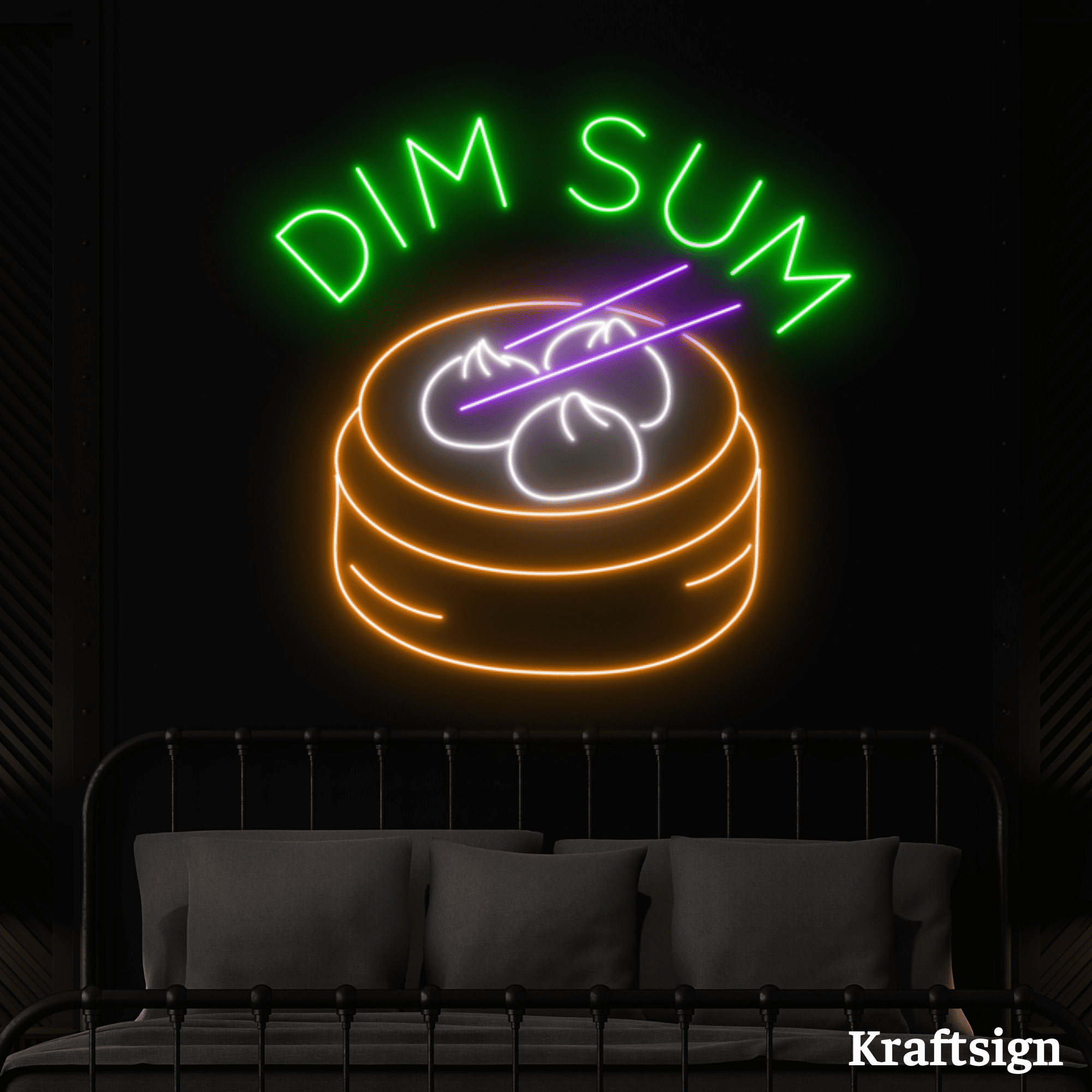 Craftnamesign Dim sum Neon Sign, Chinese Food Restaurant Decor, Food Decor - Walmart.com