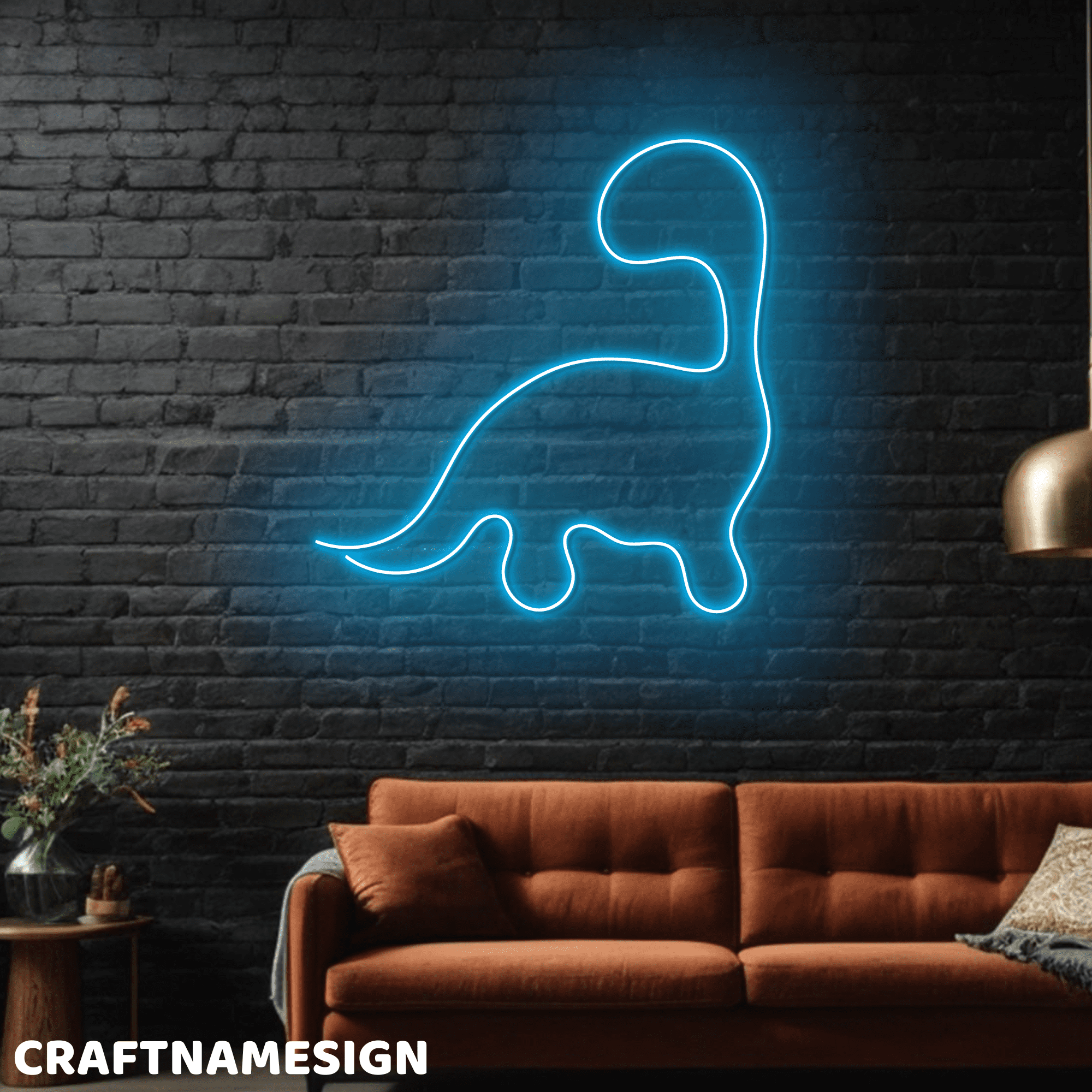 Craftnamesign Dinosaur Neon Light Wall Art, Toy Shop LED Wall Decor ...