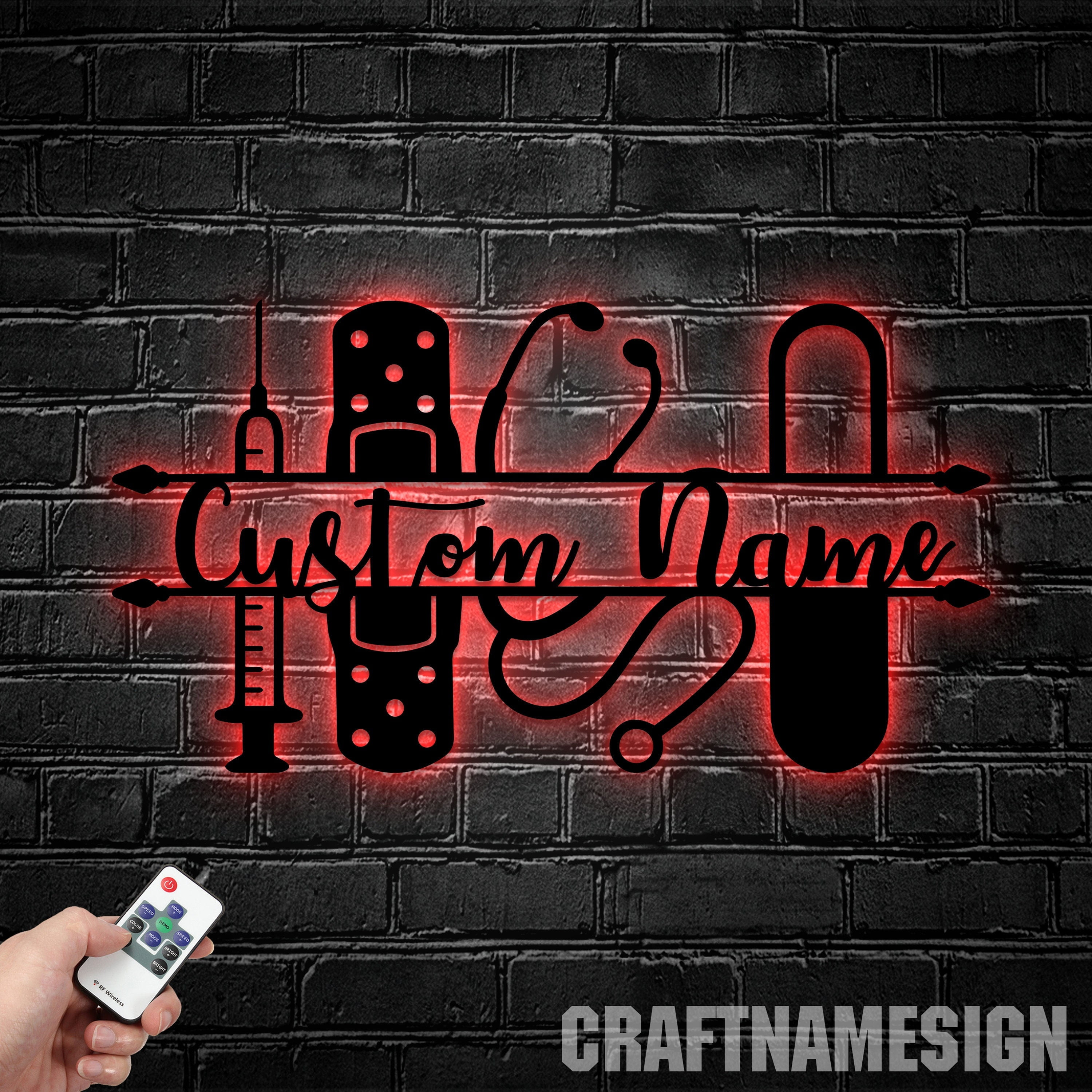 Craftnamesign Doctor Metal Wall Art, Doctor Sign, Doctor's Office Decor ...