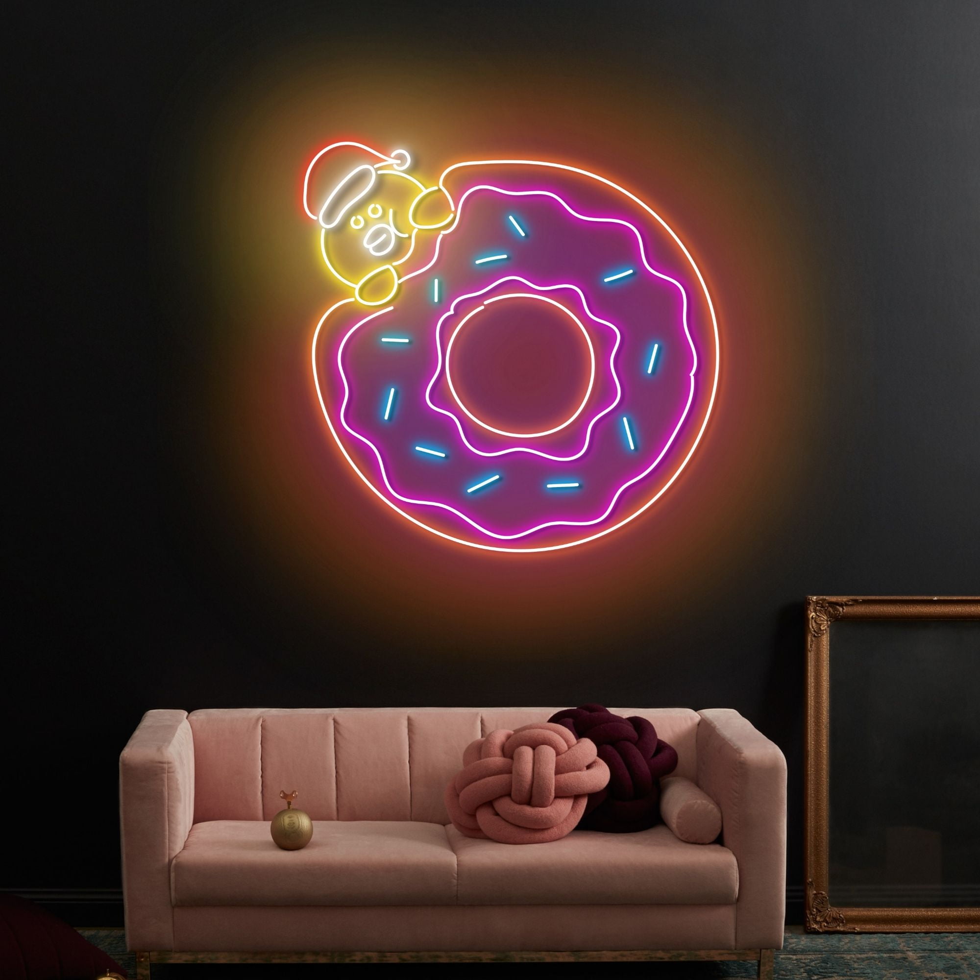 Craftnamesign Donut Duck Neon Signage, Donut Christmas LED Light, Donut ...