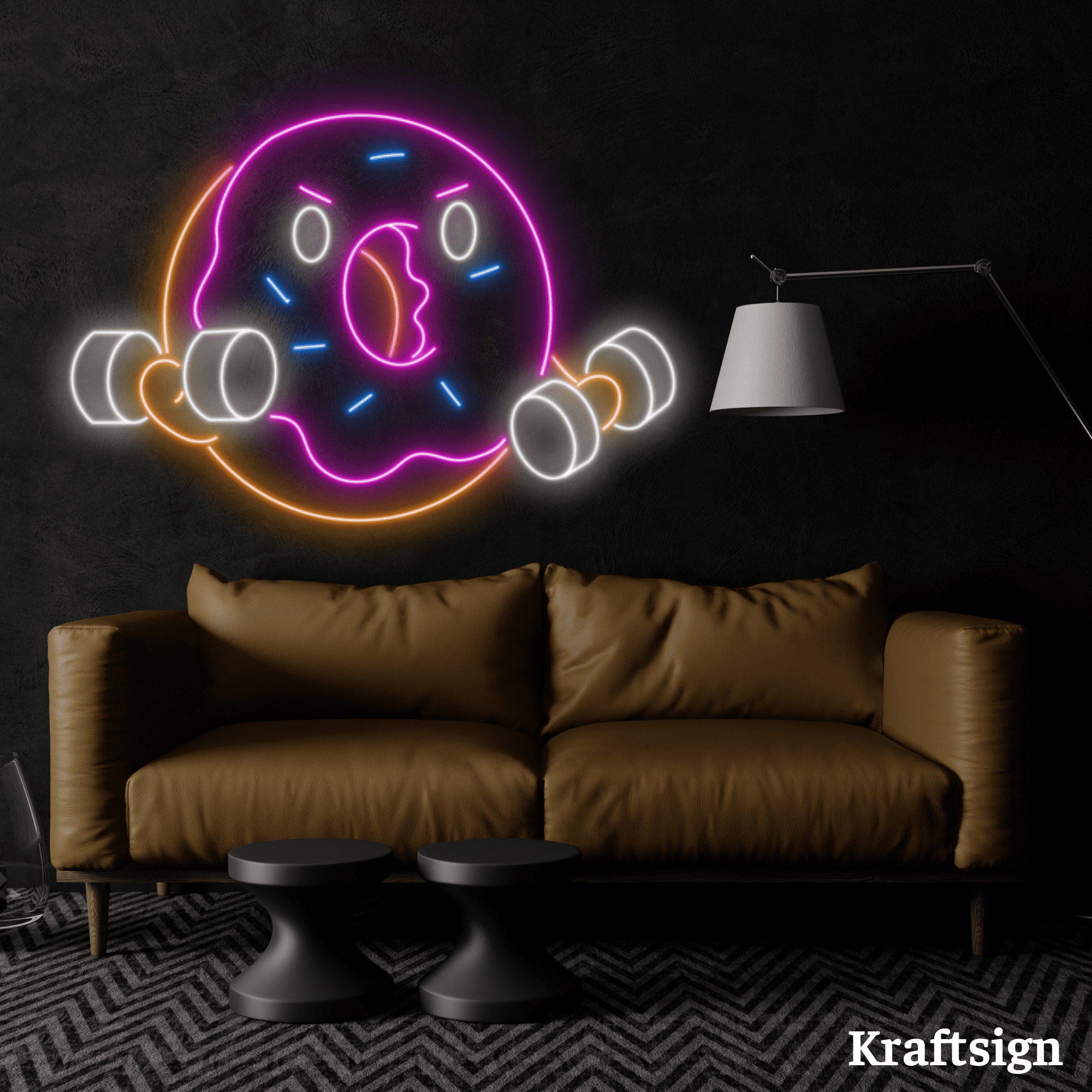 Craftnamesign Donut Lifting Neon Sign, Donut Shop Decor, Bakery Wall ...