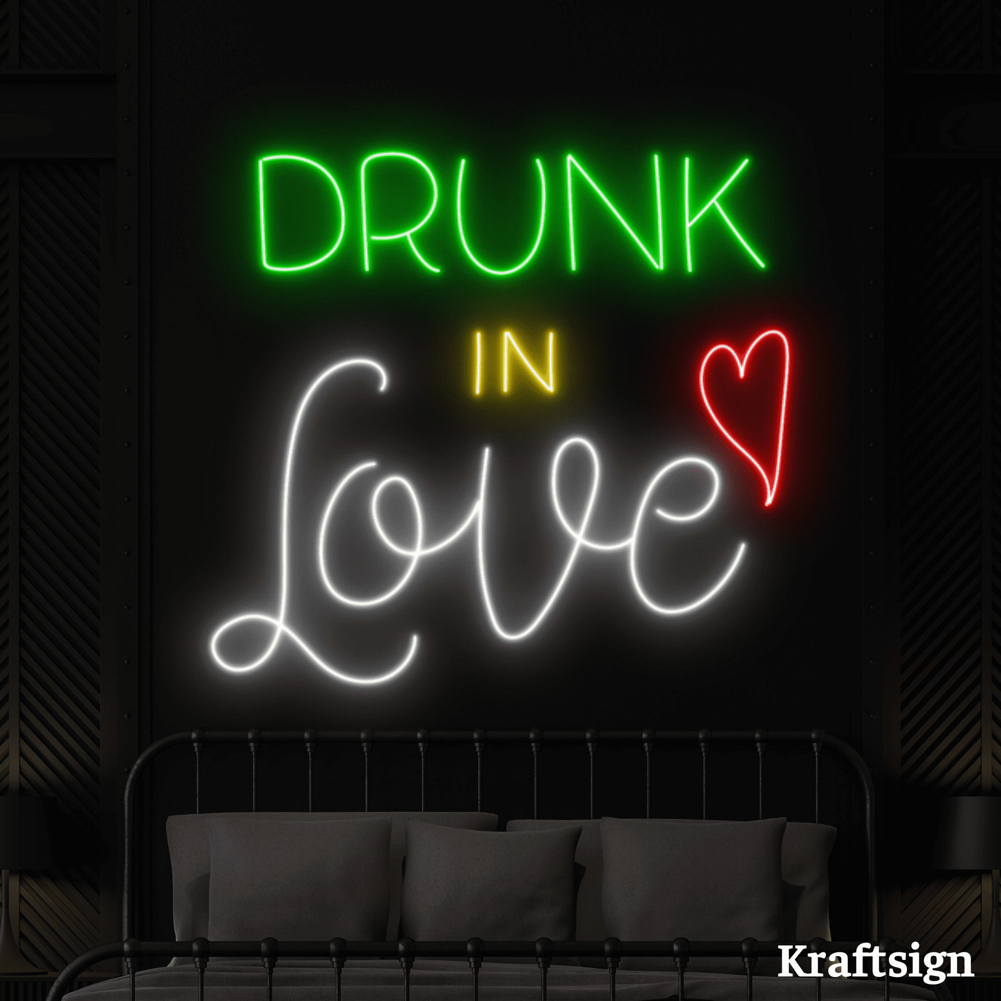 Craftnamesign Drunk In Love Neon Sign, Bistro LED Sign, Restaurant ...