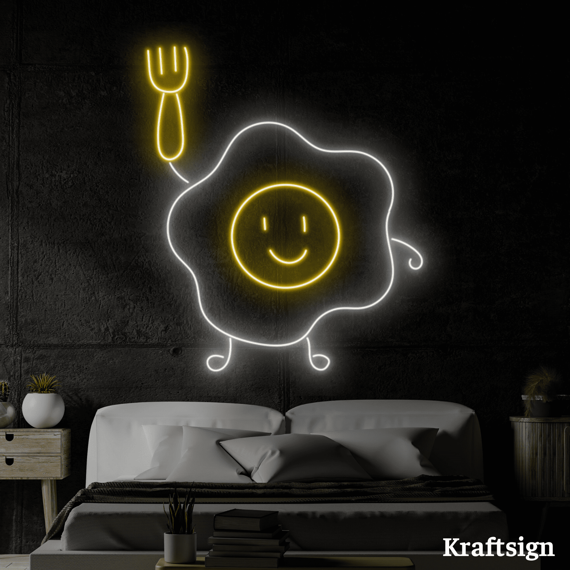 Craftnamesign Egg Neon Sign, Egg Shop LED Sign, Kitchen Art, Nursery ...