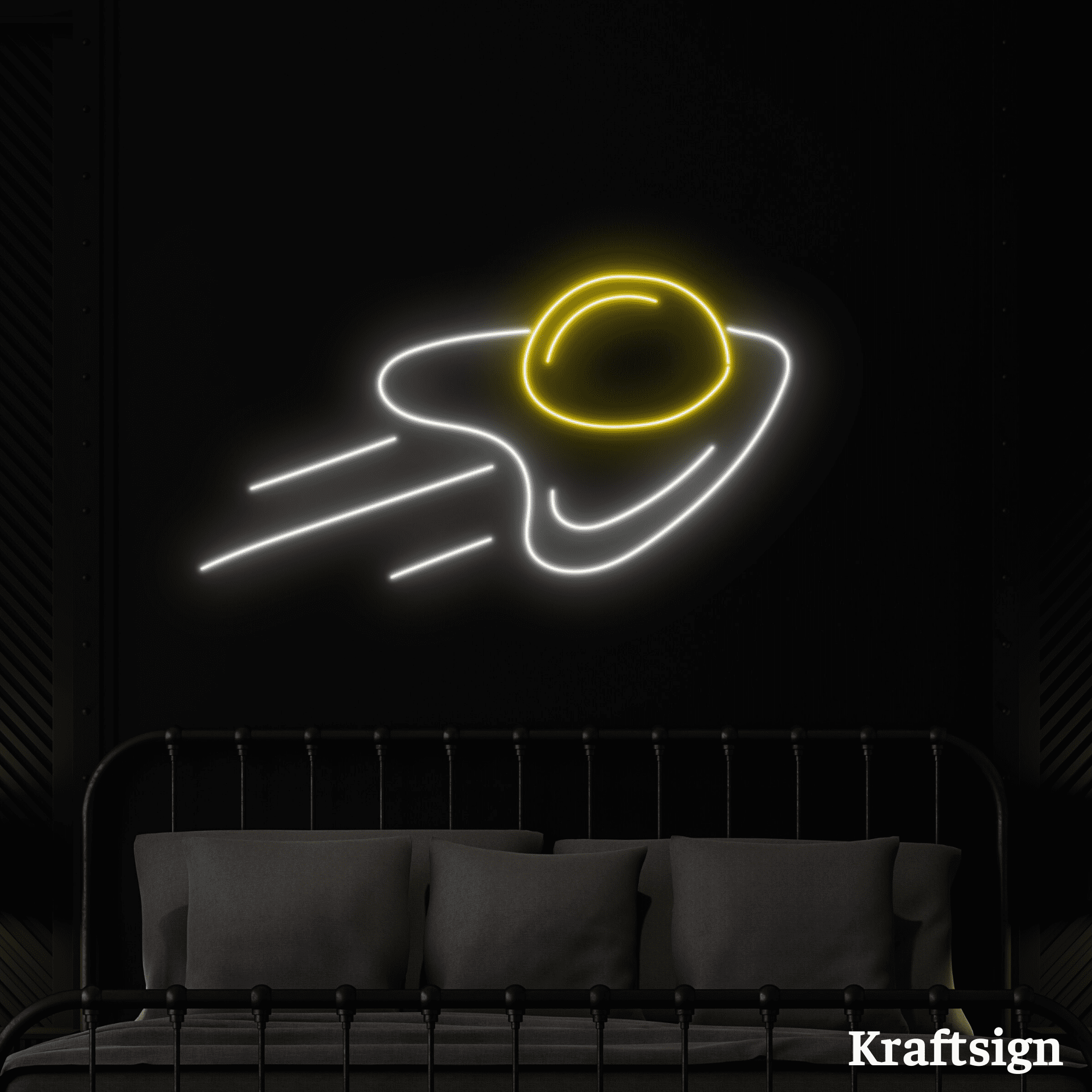 Craftnamesign Egg Plane Neon LED Sign, Kid Room Decor, Rocket LED Sign ...