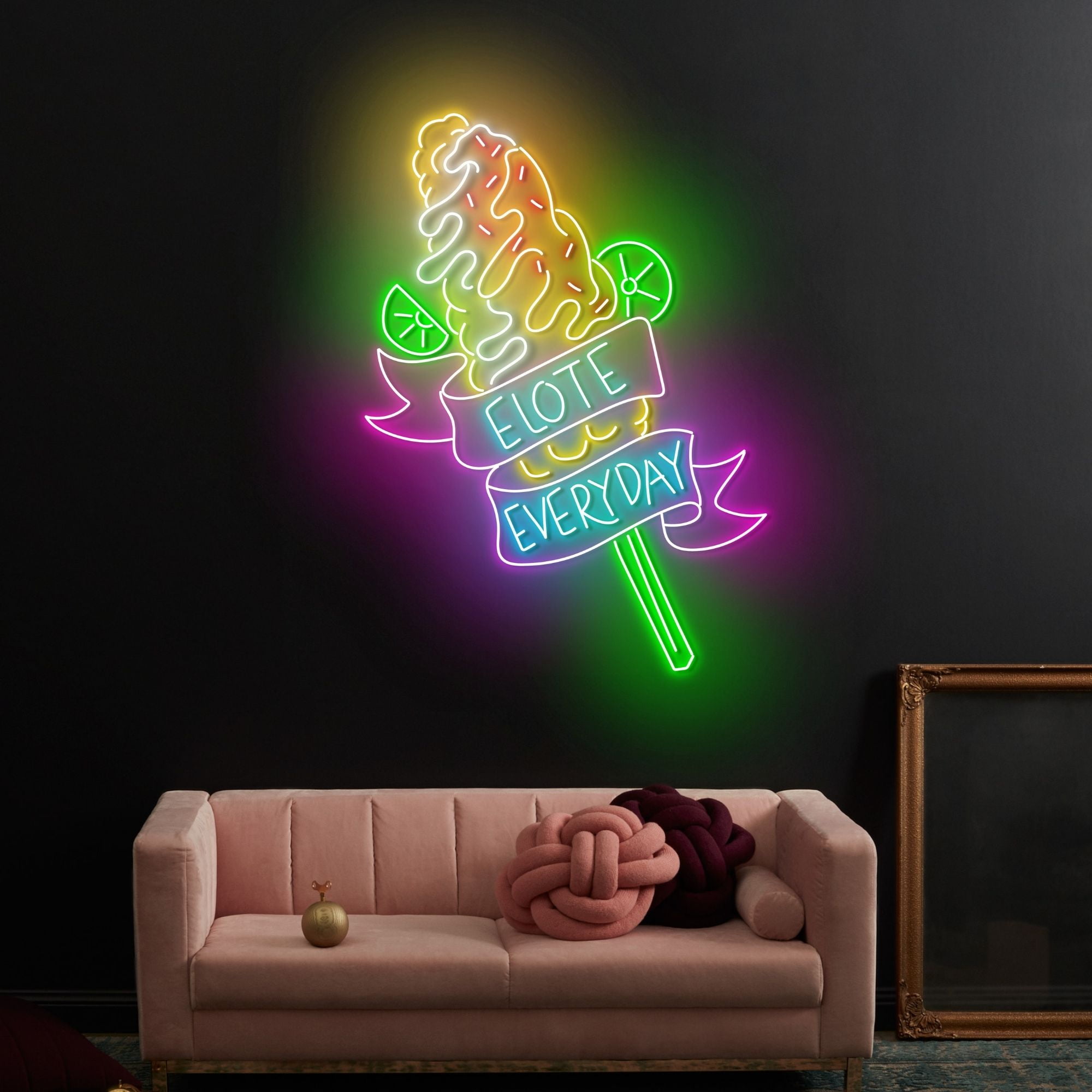 Craftnamesign Elote Everyday Neon Sign, Elote LED Light Wall Art ...