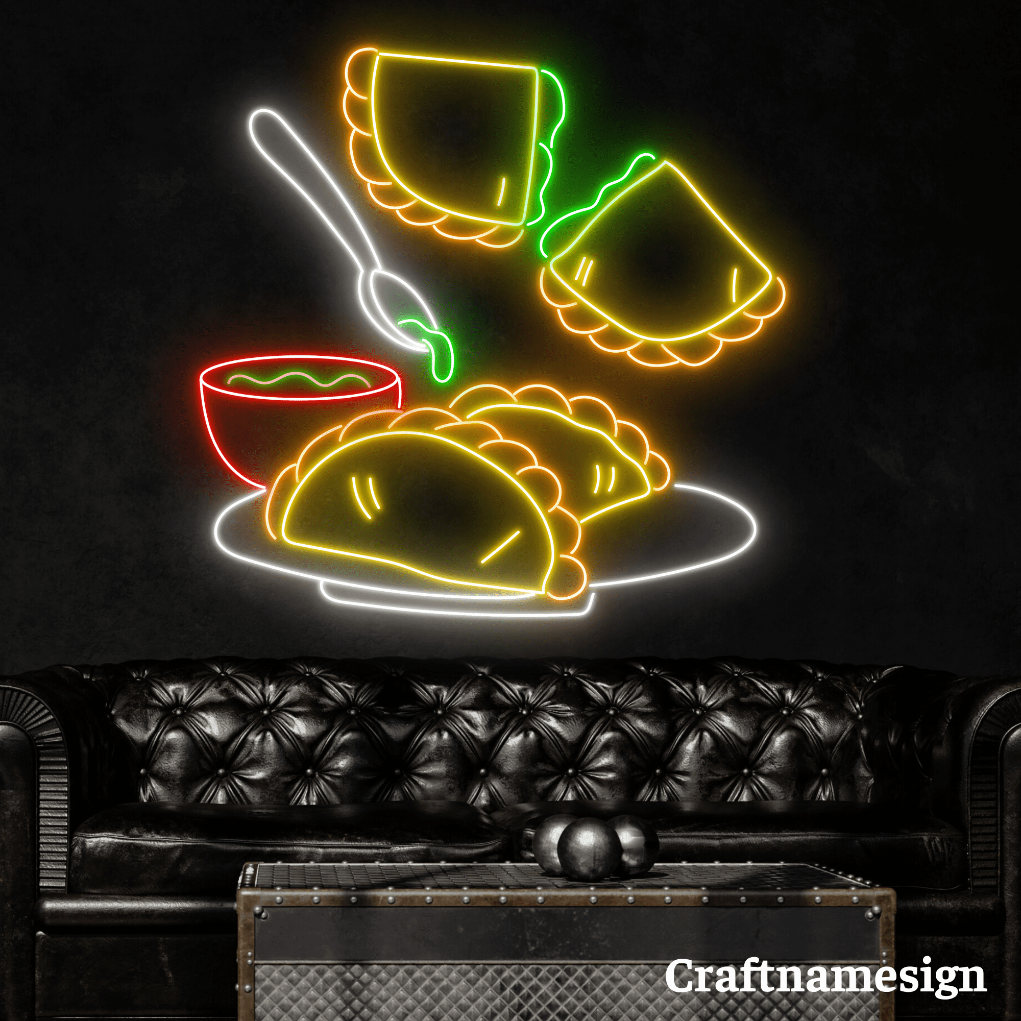 Craftnamesign Empanada Neon Sign for Empanada Shop Restaurant Bakery ...