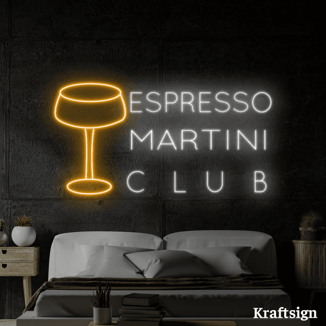 Craftnamesign Espresso Martini Club Neon Sign, Coffee Shop Decor, Bar ...