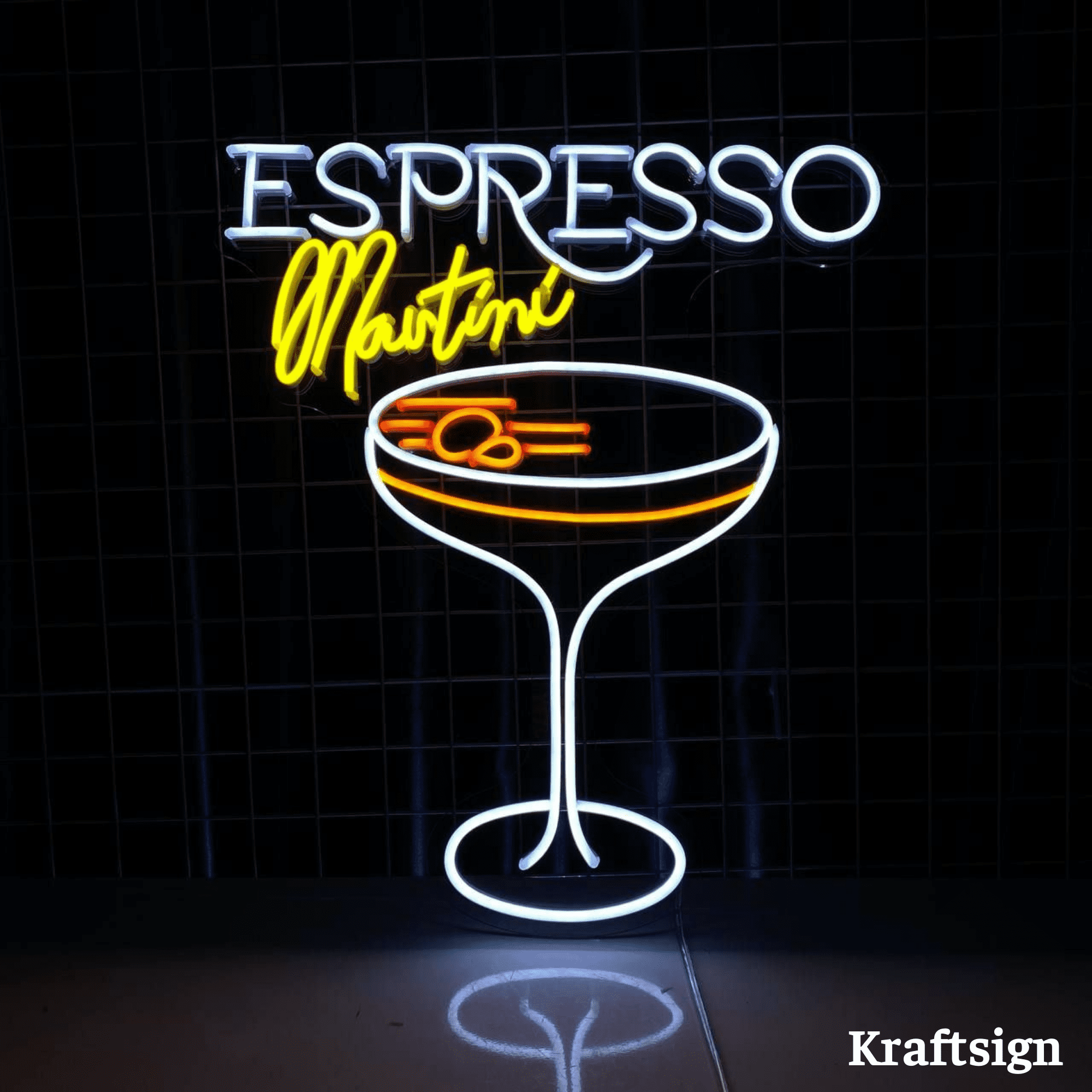 Craftnamesign Espresso Martini Neon Sign, Cocktail LED Sign, Bar Decor ...