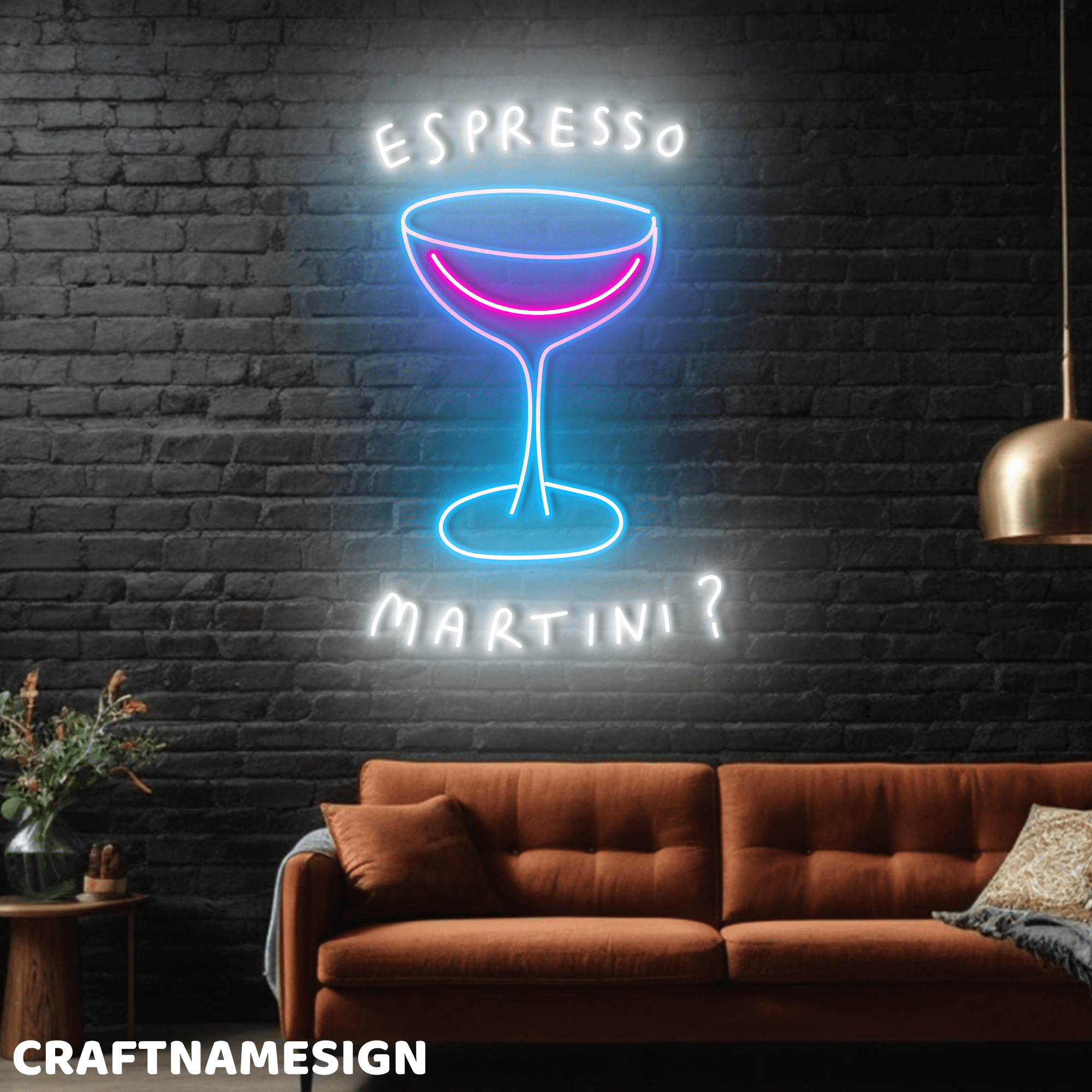 Craftnamesign Espresso Martini Neon Sign, Cocktail Wall Art, Bar Pub ...