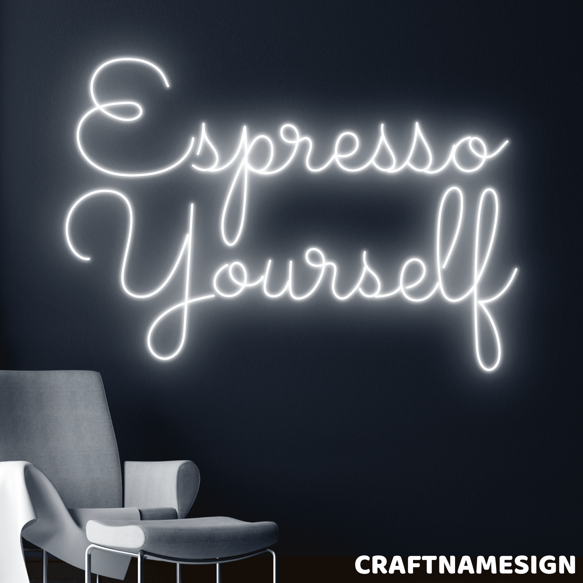 Craftnamesign Espresso Yourself Neon Sign, Coffee Spot Wall Art, Coffee Shop Decor - Walmart.com