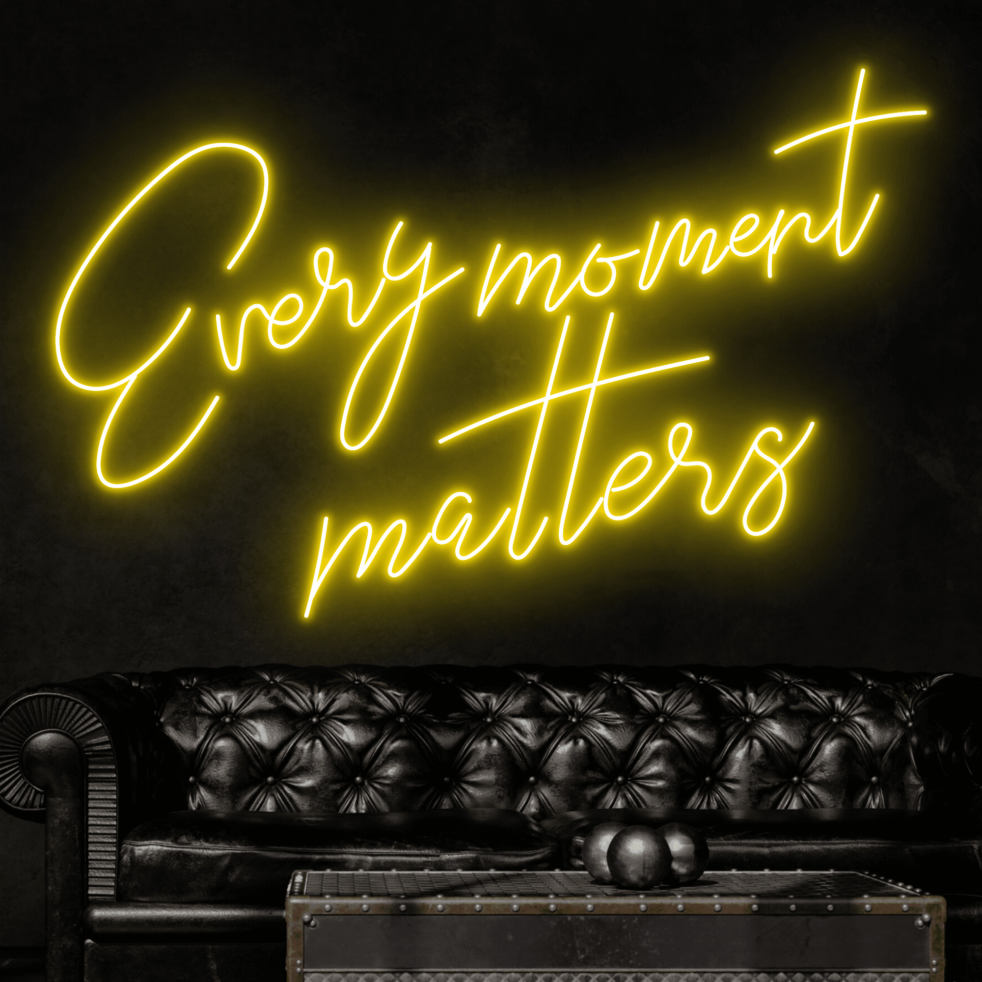 Craftnamesign Every Moment Matters Neon Sign, Bedroom Wall Decor, Bar ...