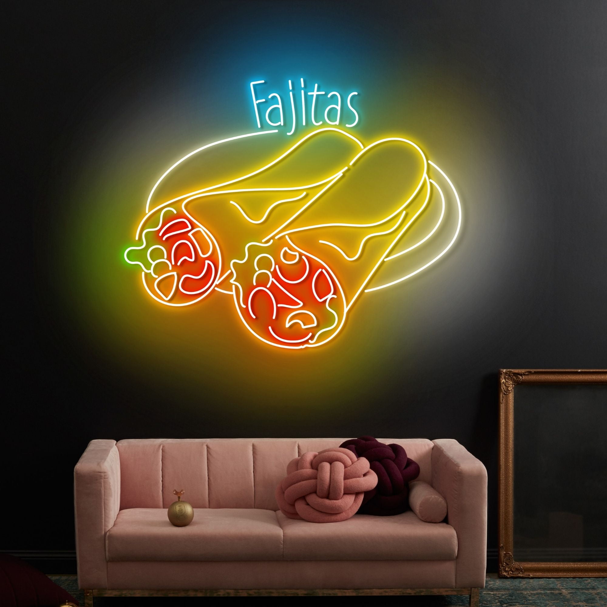 Craftnamesign Fajitas Neon Light, Mexican Restaurant Led Sign, Fajitas ...