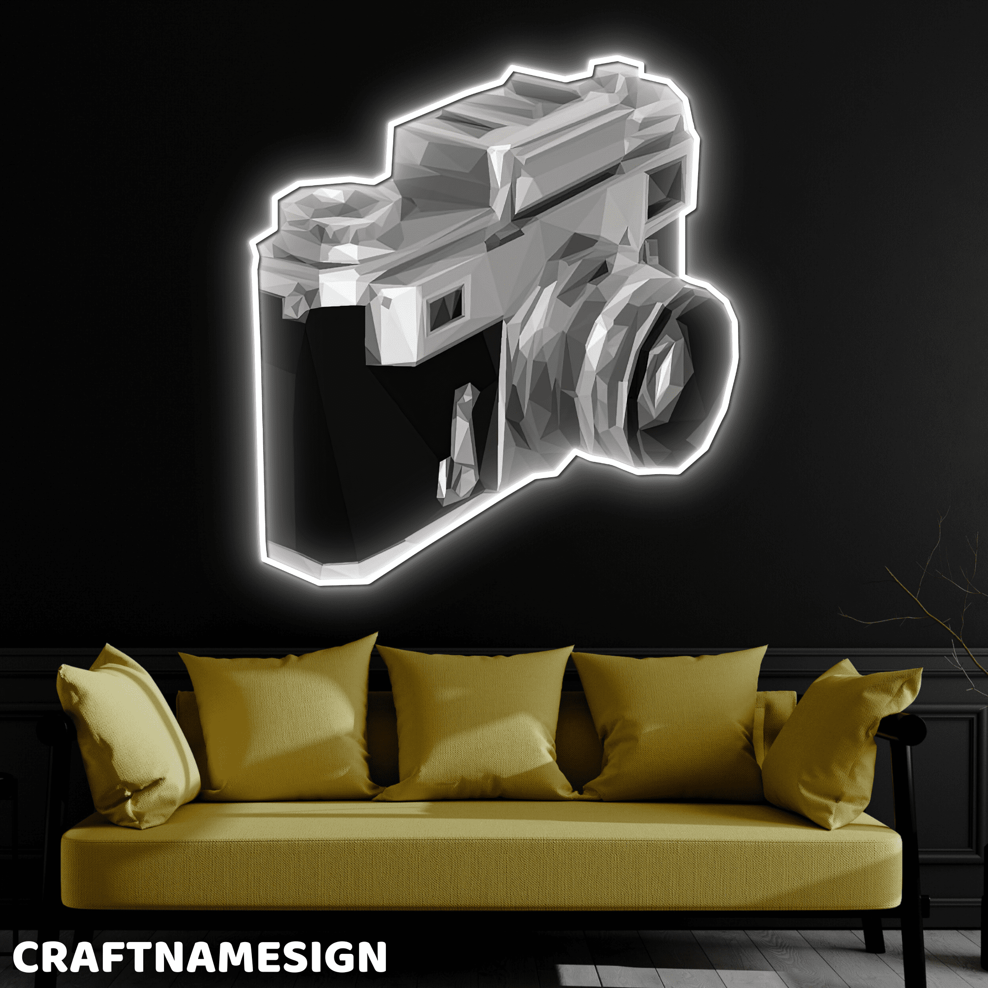 Craftnamesign Film Camera Neon Decal, Camera Store Wall Art, Studio ...