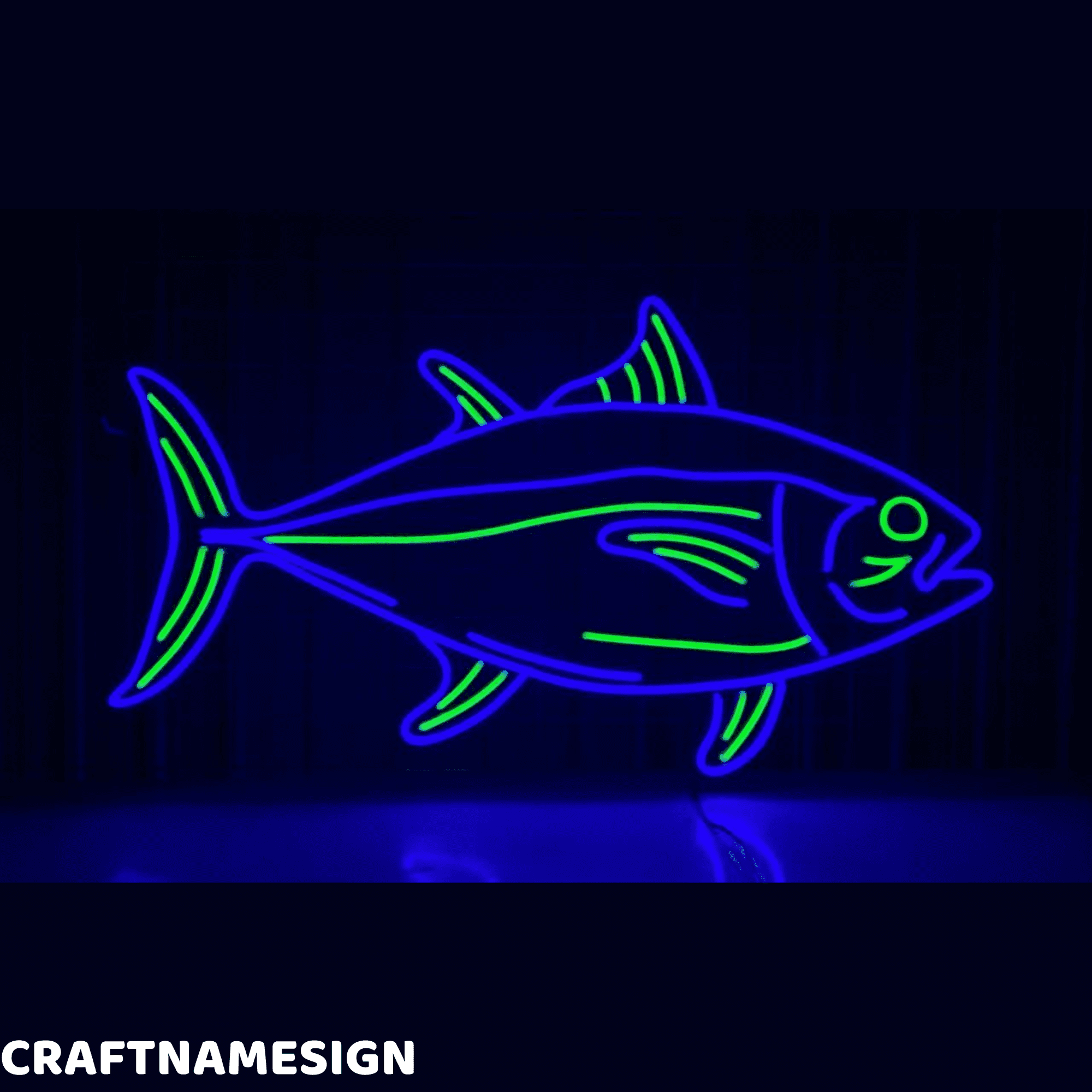 Craftnamesign Fish Shop Neon Sign, Fishing Store Wall Art, Living Room ...