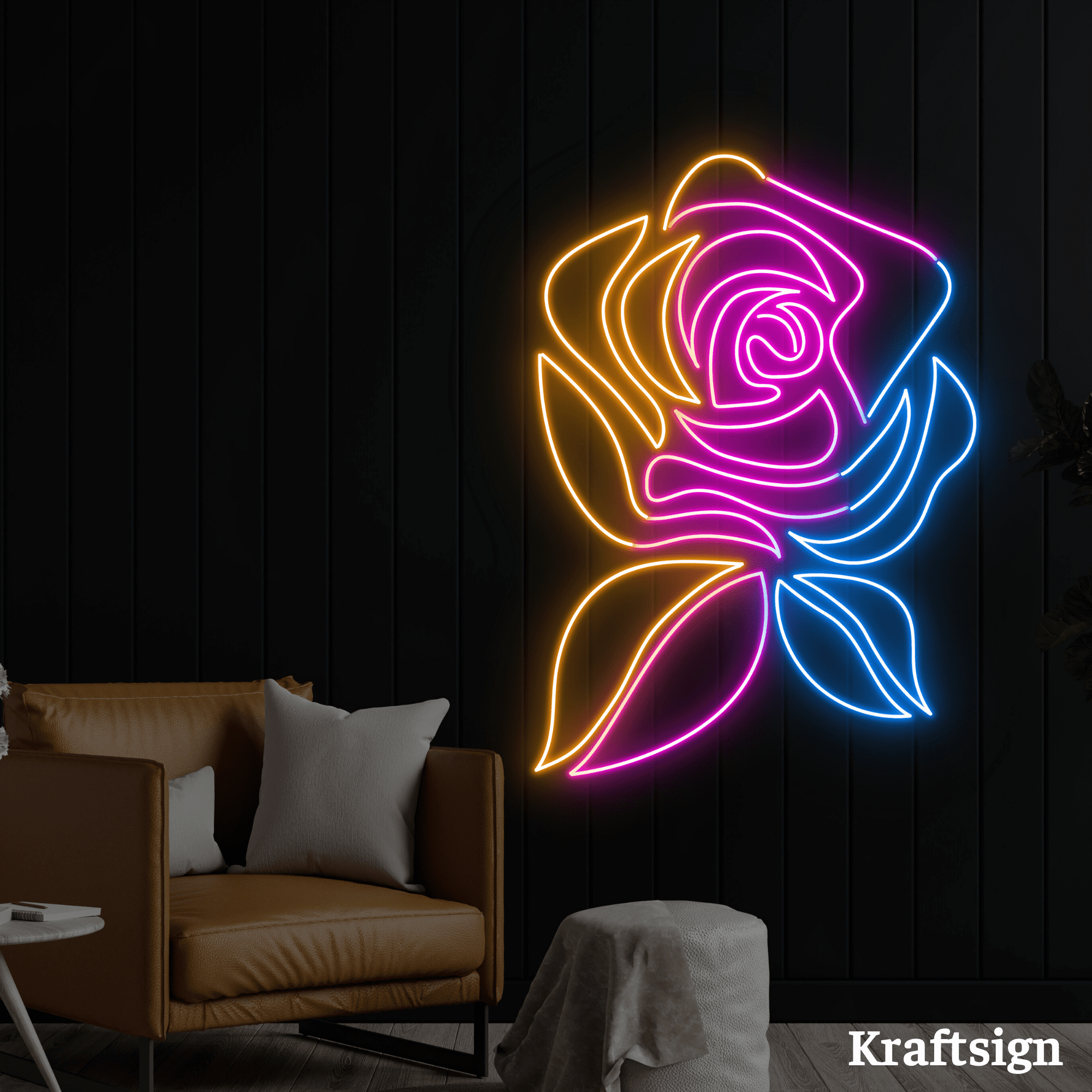 Craftnamesign Flower Color Neon sign, Flower Shop Decor, Bedroom Decor ...