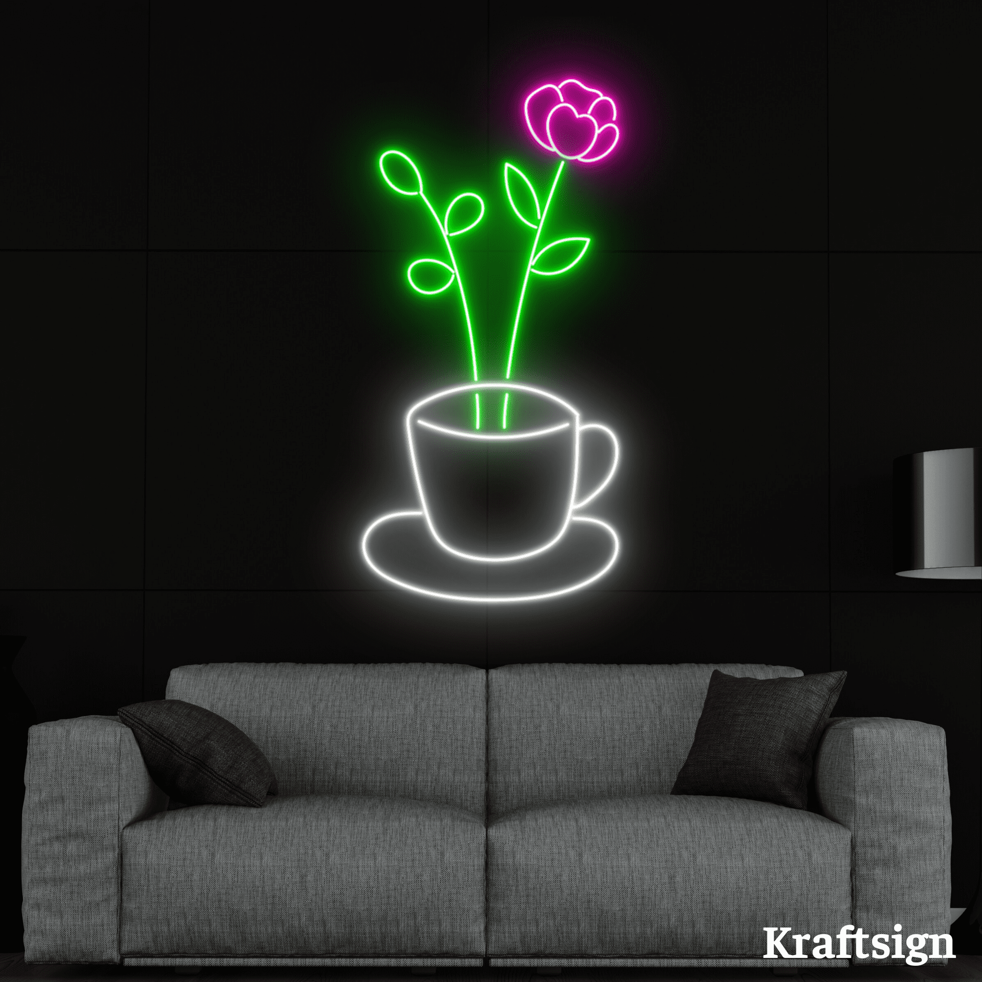 Craftnamesign Flower Neon Sign, Flower Shop Decor, Tropical LED Signs ...