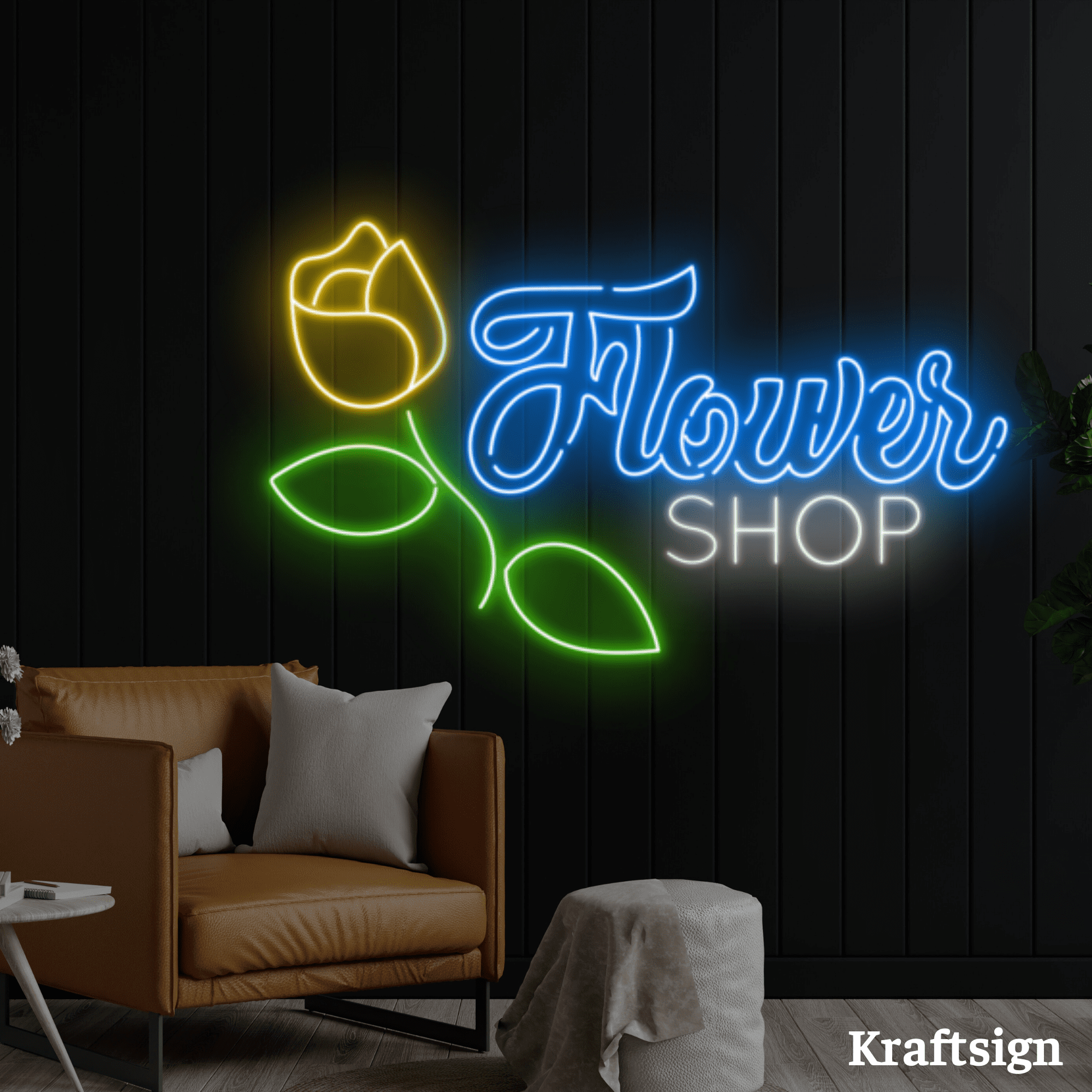Craftnamesign Flower Shop Neon Signs, Flower LED Signs, Flower Shop ...