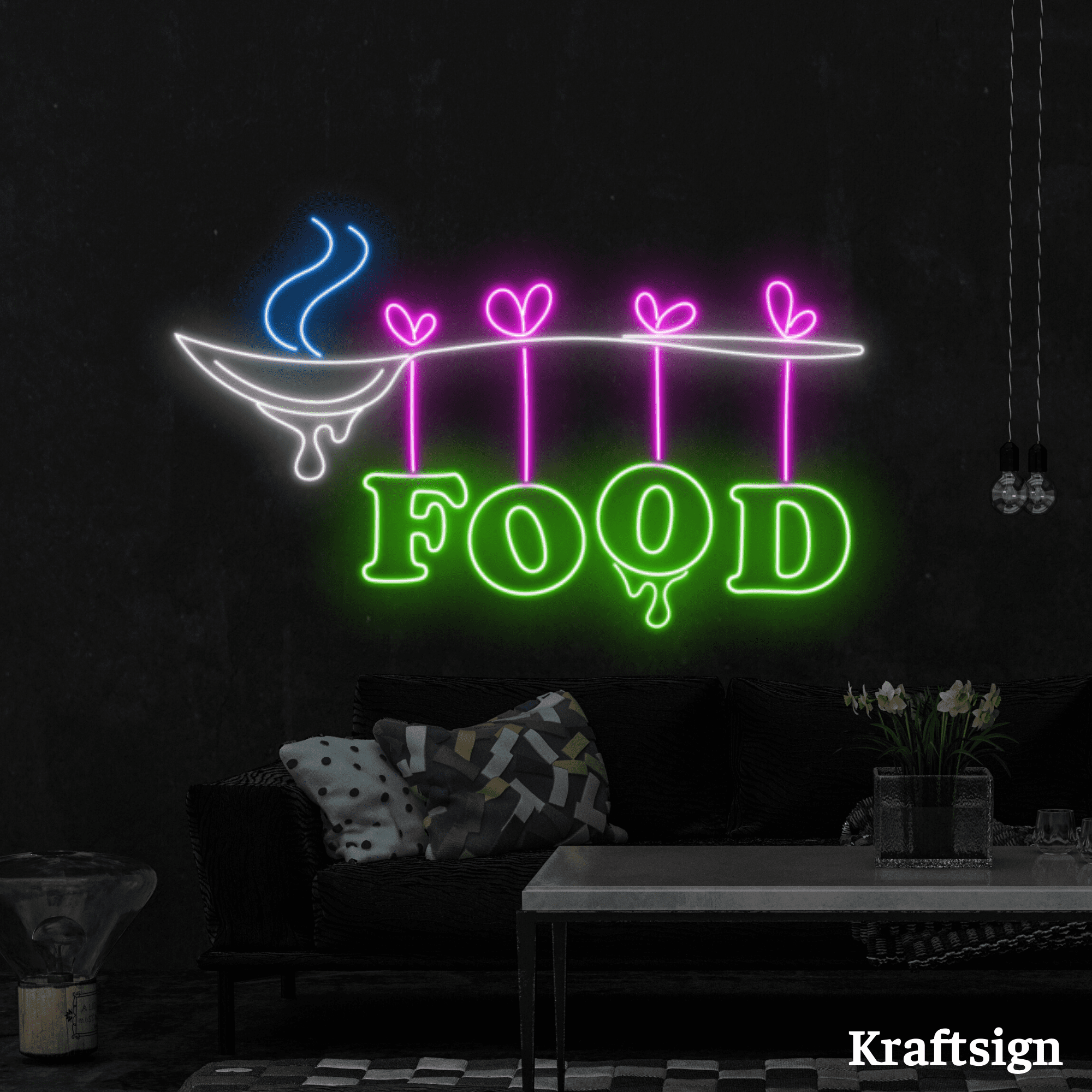 Craftnamesign Food Neon Sign, Eatery Shop LED Sign, Restaurant Shop ...