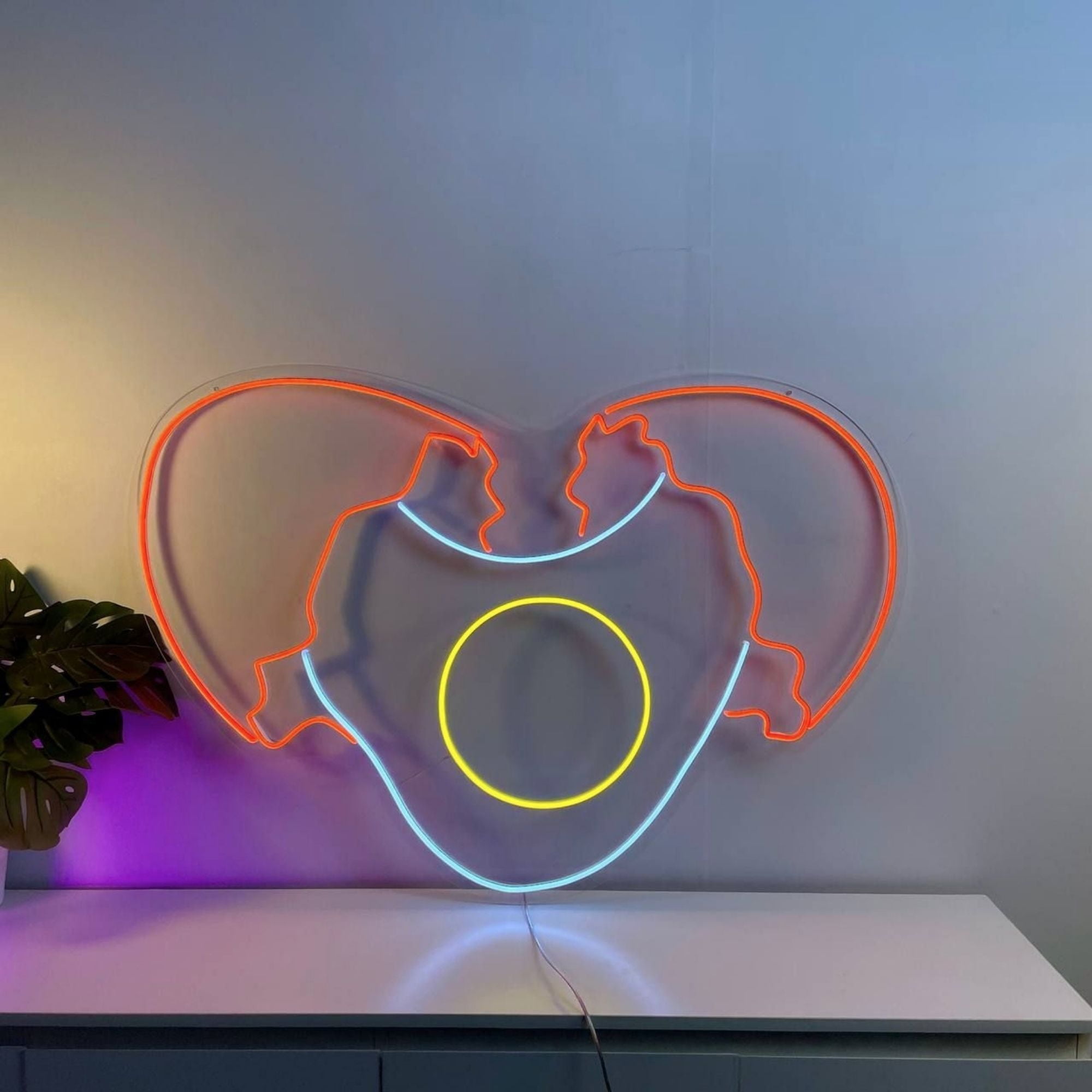 Craftnamesign Fried Egg Neon Sign Wall Art, Fried Egg Led Light For ...