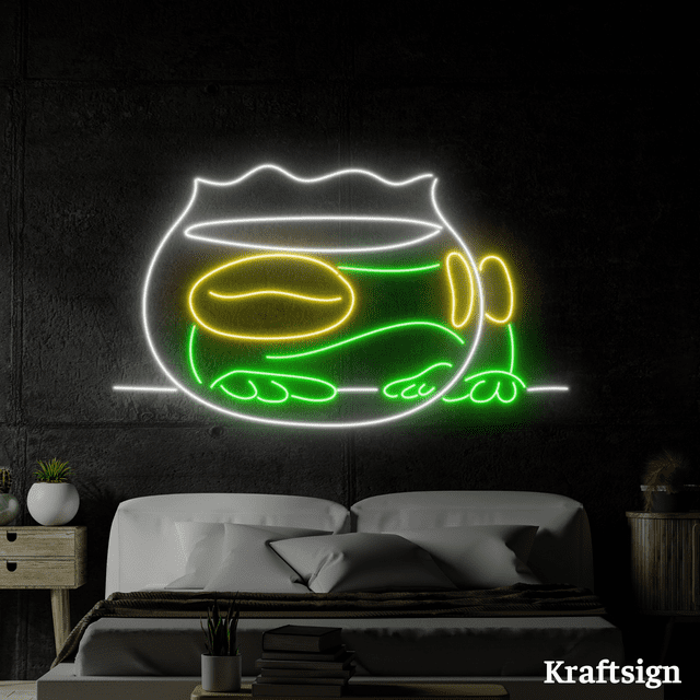 Craftnamesign Frog Funny Neon LED Sign, Bedroom Decor, Frog Lover Gifts ...